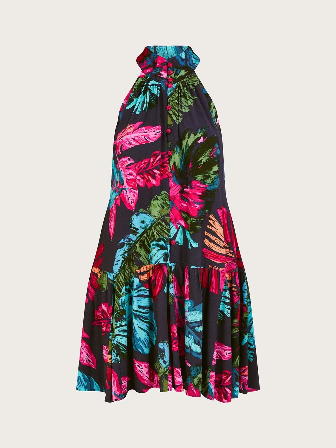 Monsoon Bria Palm Halterneck Dress | endource