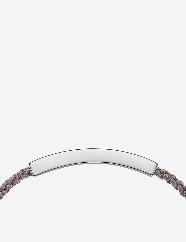 MONICA VINADER Linear Sterling-Silver Friendship Bracelet | endource