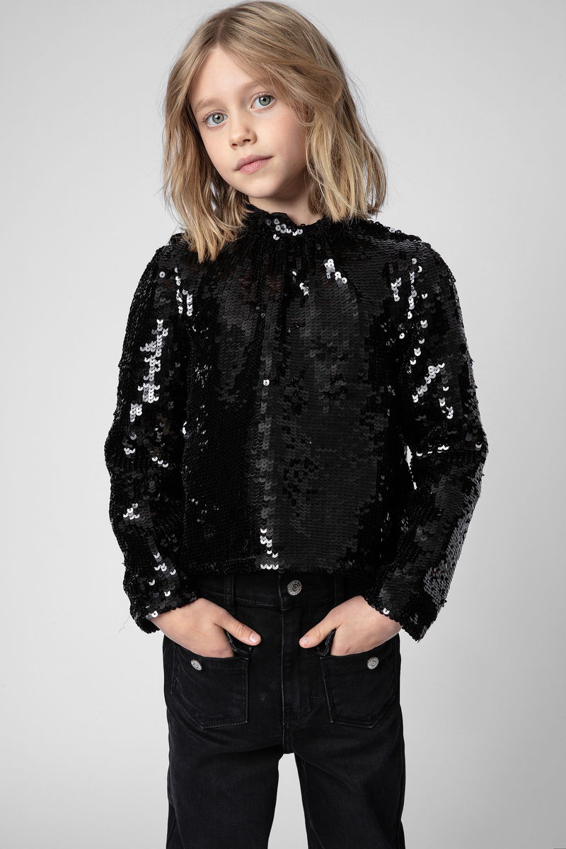 ZADIG & VOLTAIRE Tummy Top in Black | endource