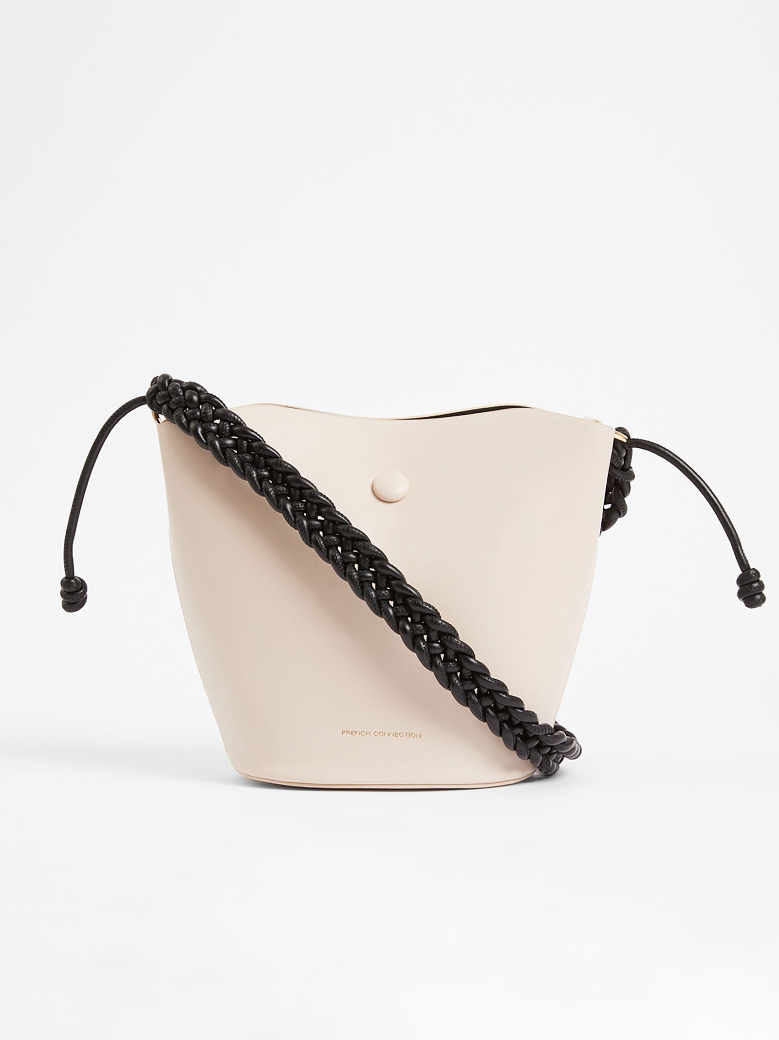 FRENCH CONNECTION PU Bucket Bag in Oatmeal | endource
