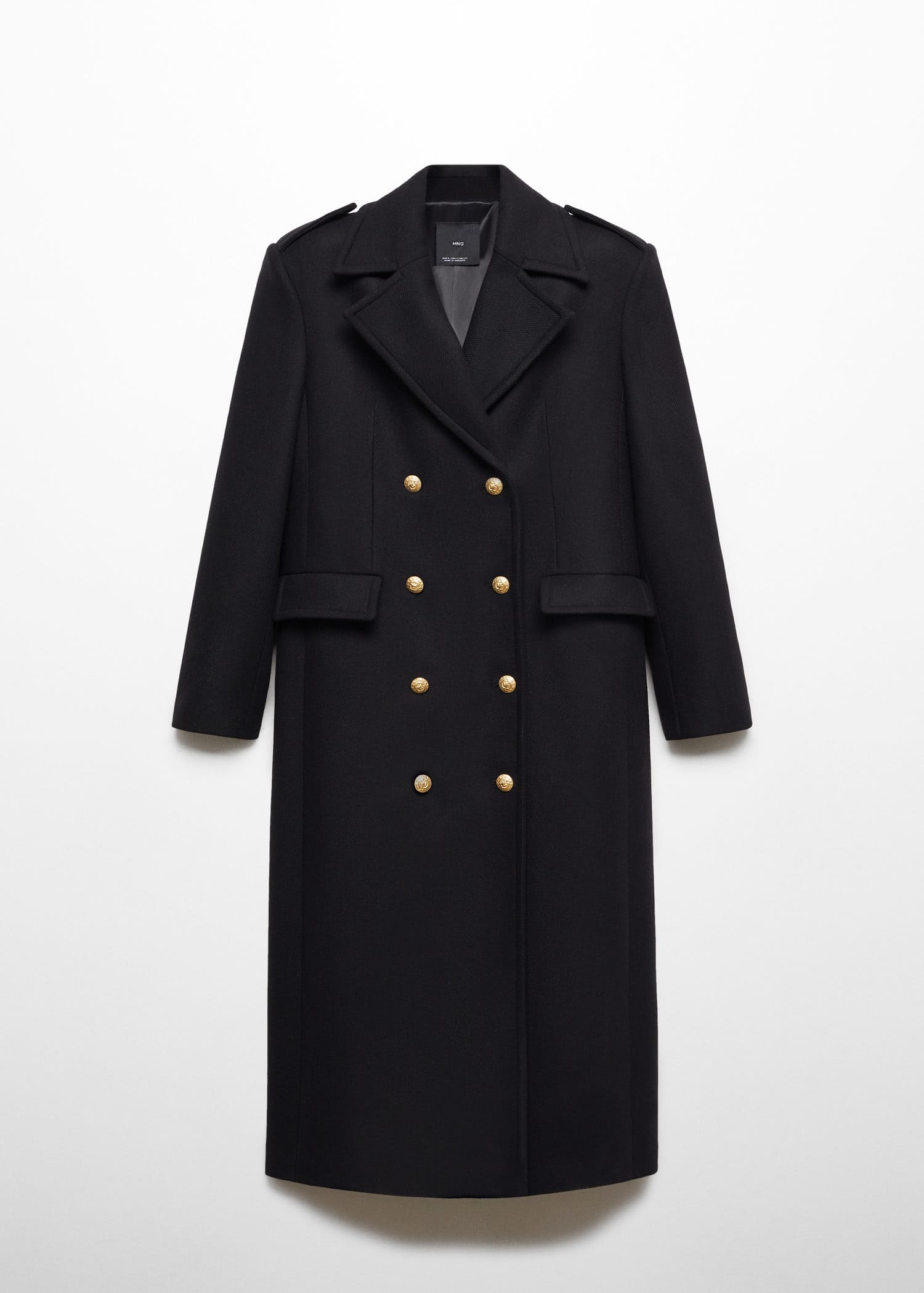 Mango Double Breasted Wool Coat – QNANCK