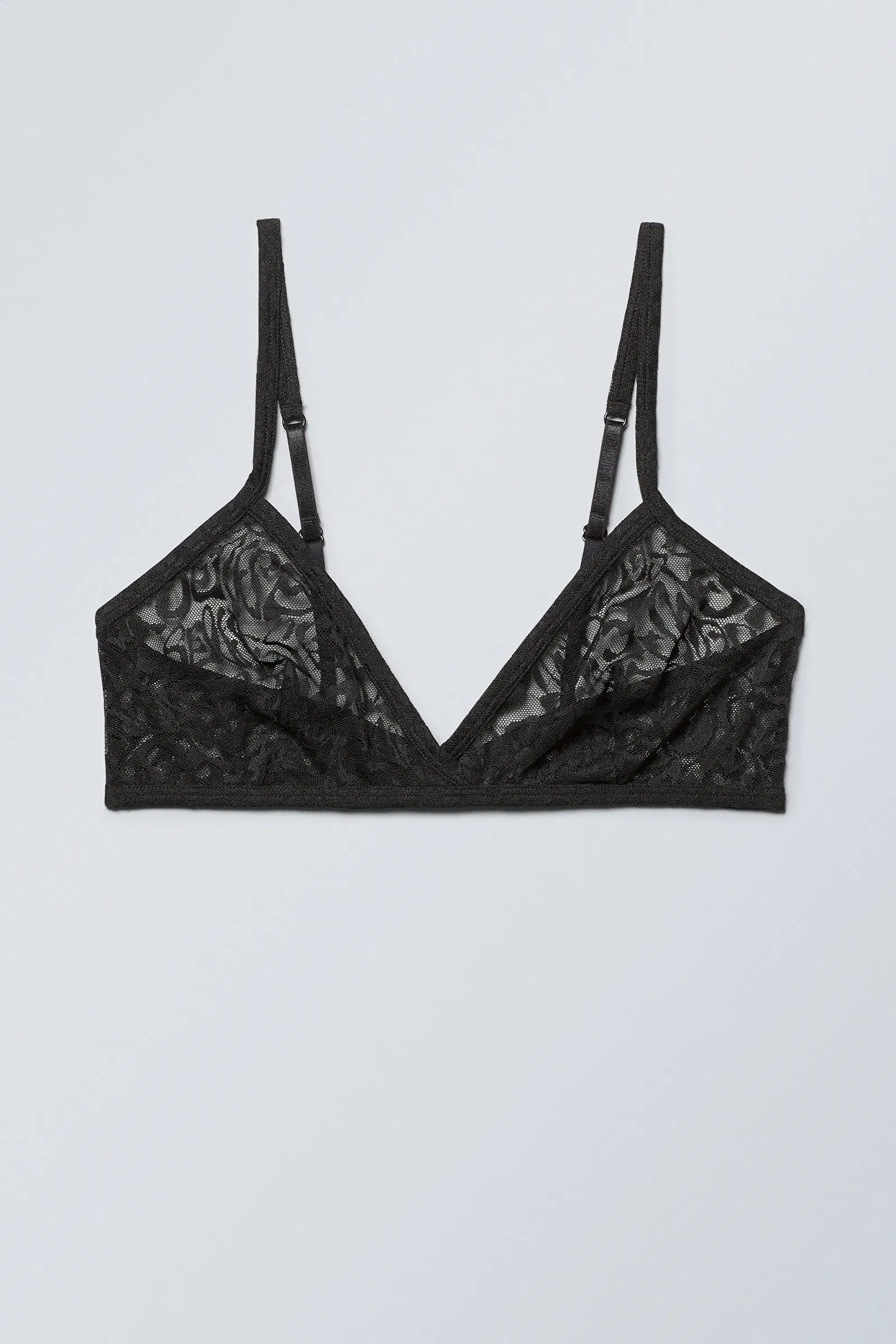 WEEKDAY Bonnie Mesh Triangle Bralette | Endource