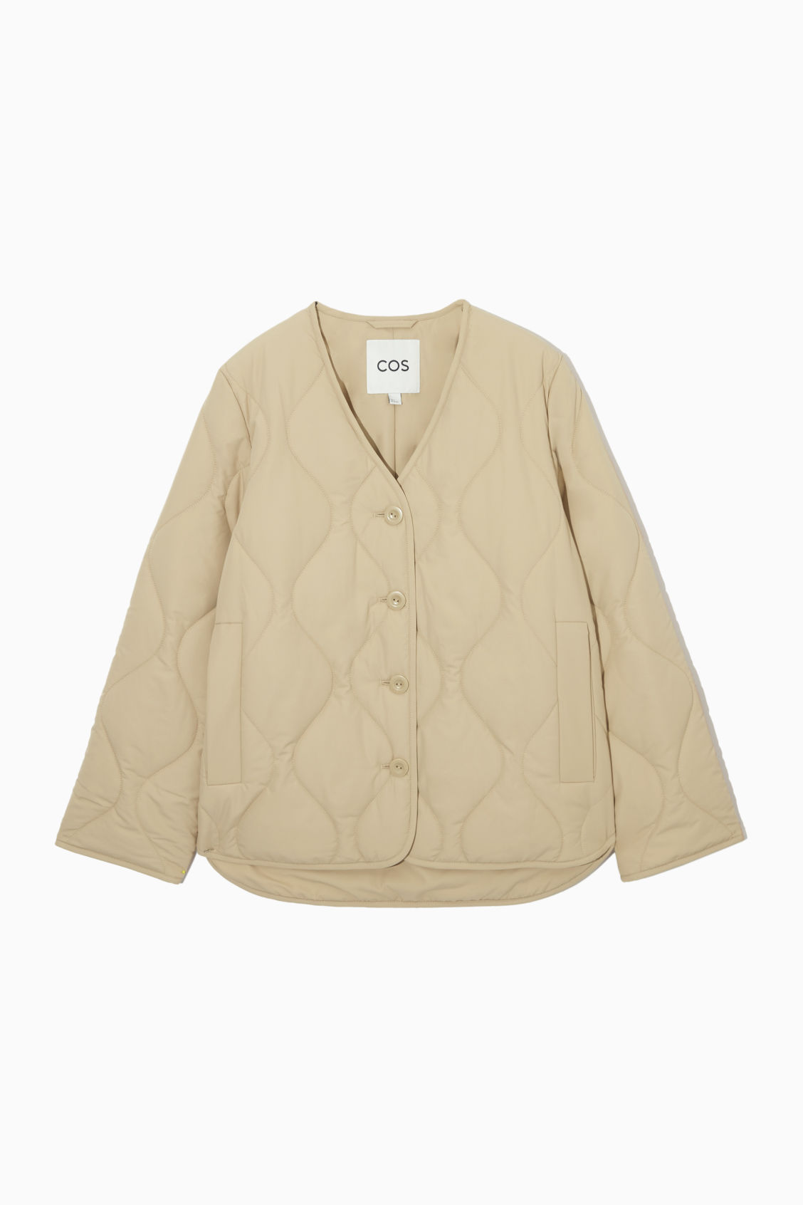 COS Padded Liner Jacket in BEIGE | endource