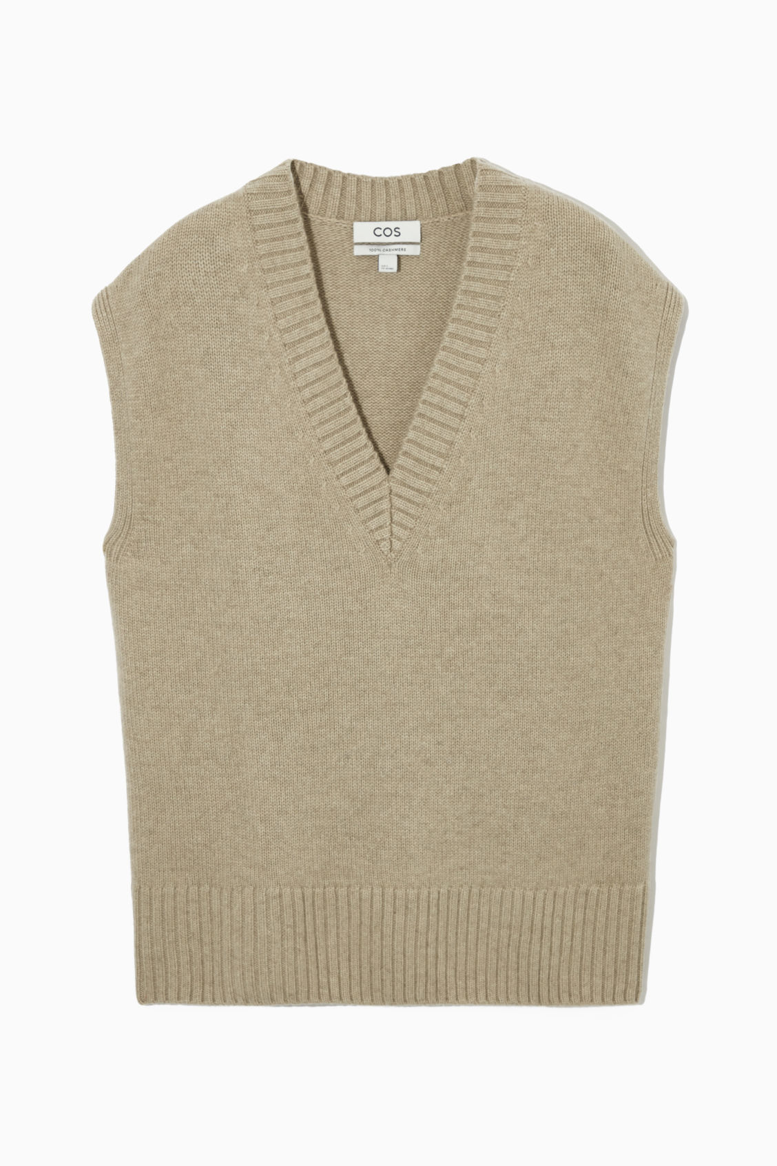 COS Cashmere Vest in BEIGE | endource