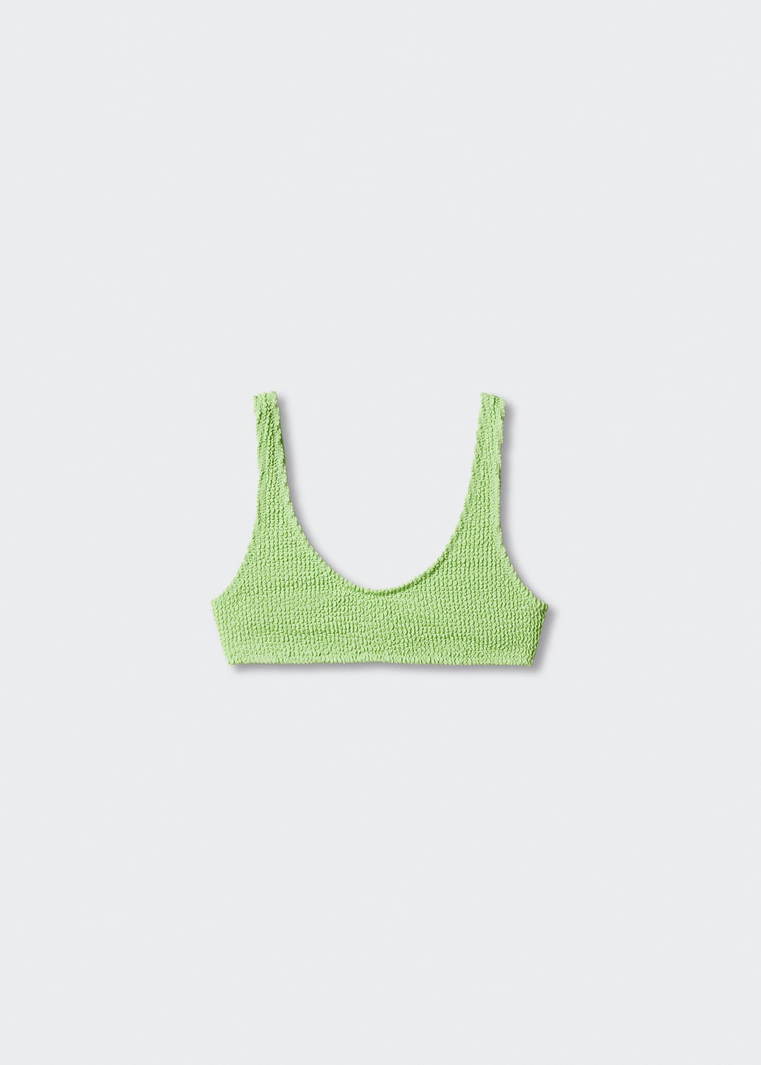 MANGO Textured Bikini Top | endource