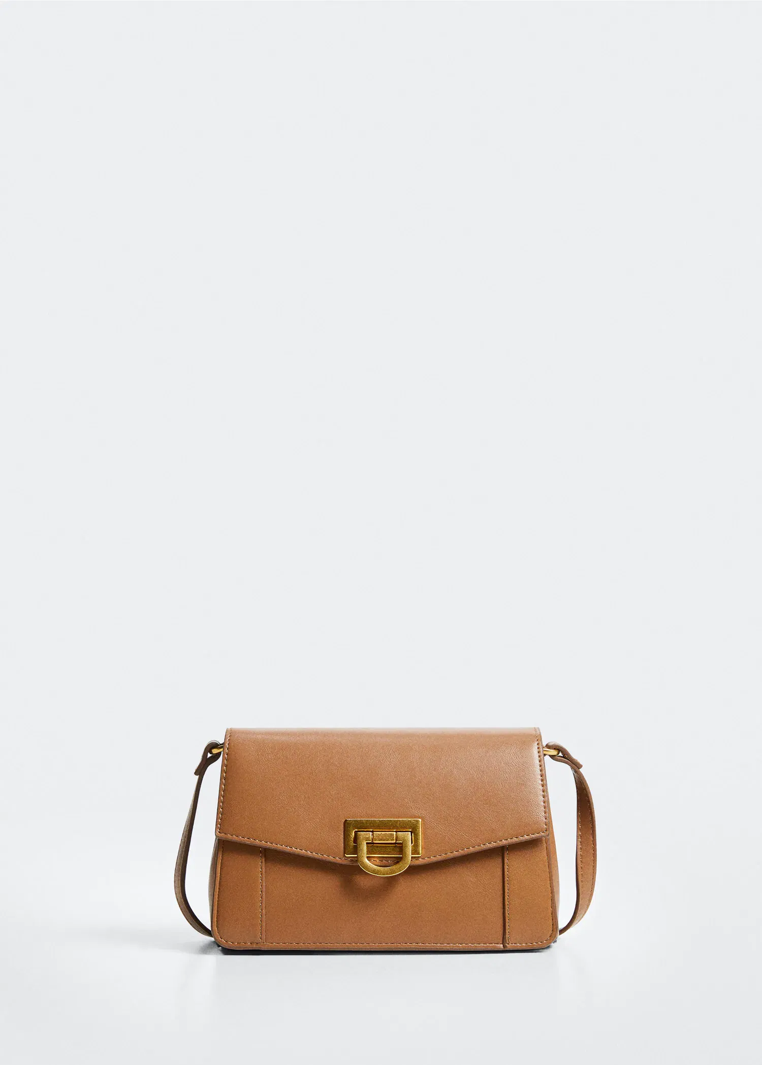MANGO Long Strap Bag in Medium Brown | endource