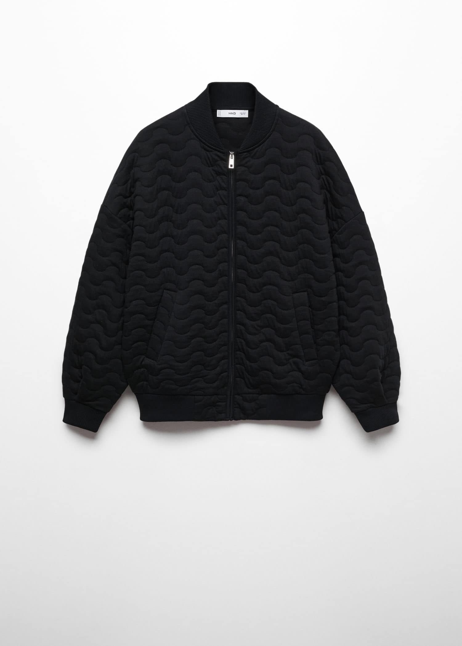 MANGO Quilted Bomber Jacket | endource