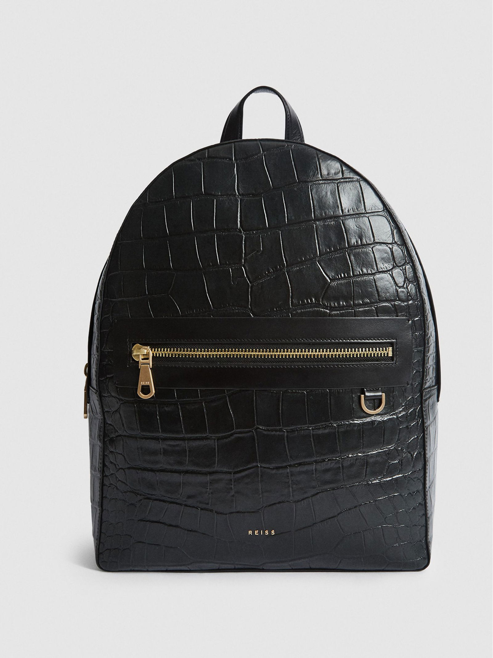 REISS Ethan Croc Embossed Backpack | endource