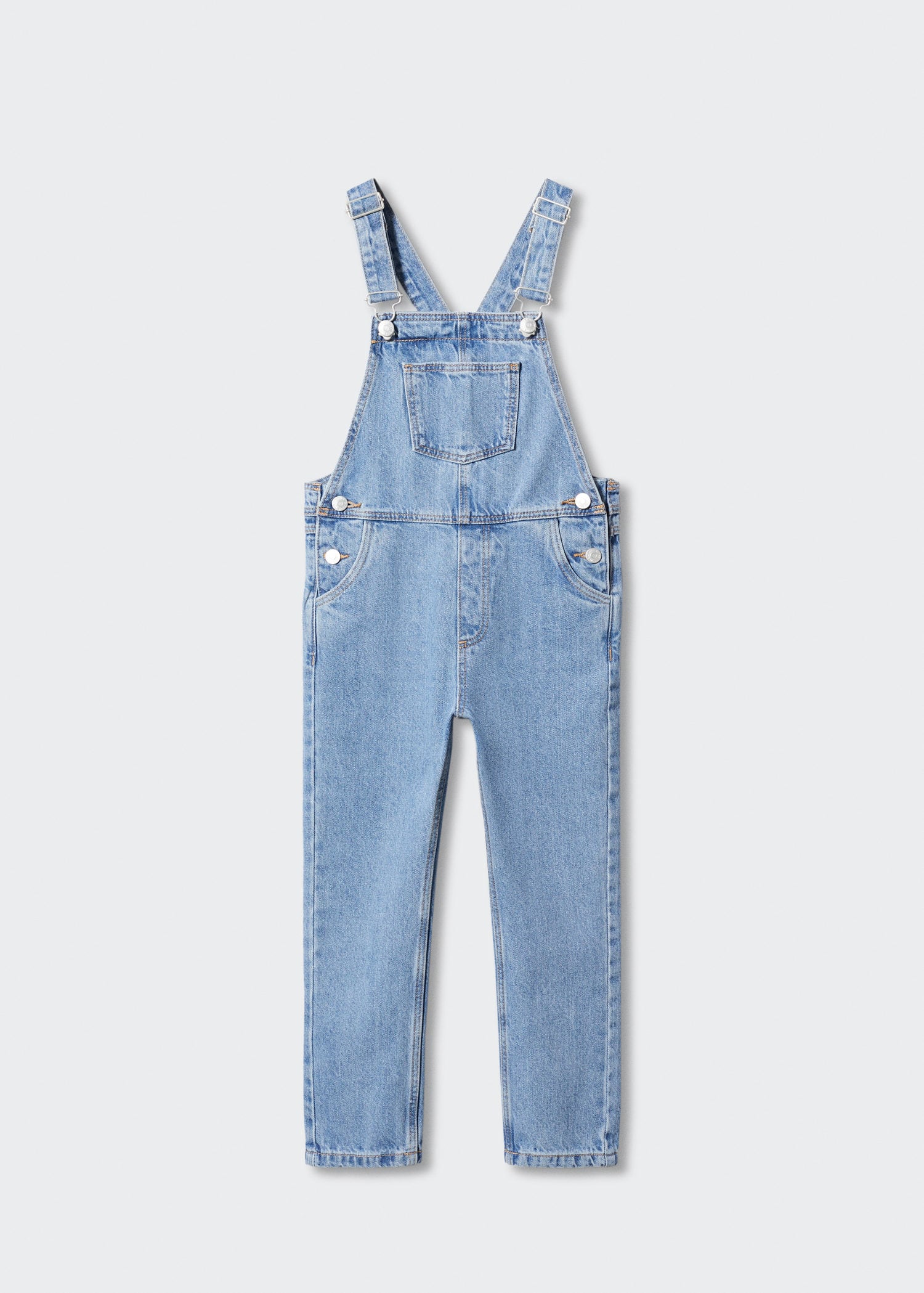 MANGO Long Denim Dungarees | endource