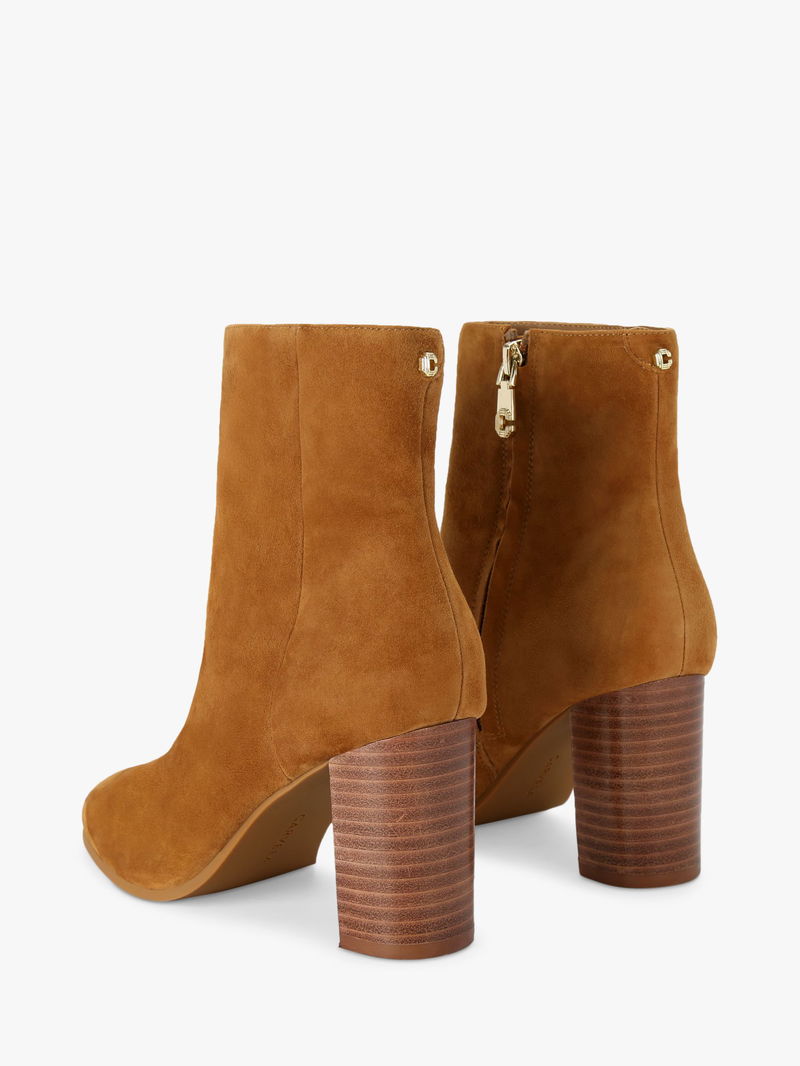 CARVELA Pose Suede Ankle Boots in Brown Tan | endource
