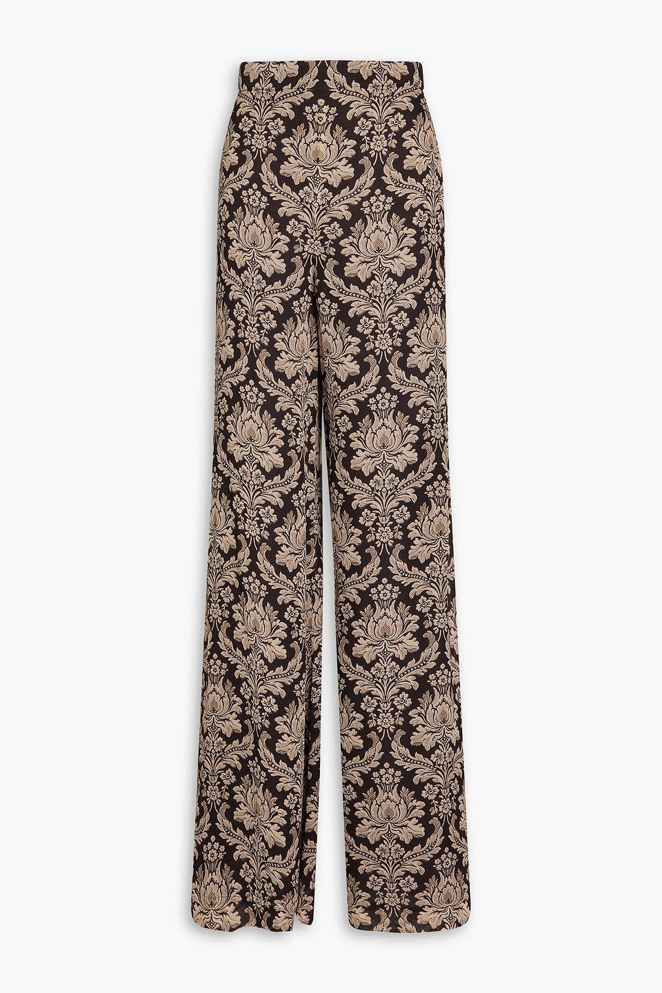 ZIMMERMANN Floral Crepon Wide-Leg Pants in Neutral | endource