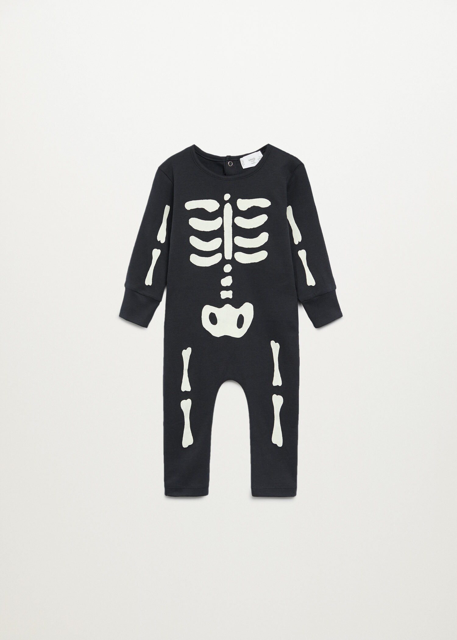 MANGO Skeleton Cotton Pyjama in Black | Endource