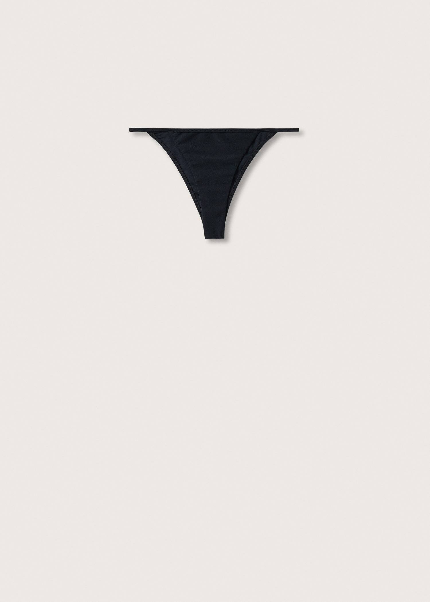 MANGO Brazilian Bikini Bottom in Black | endource