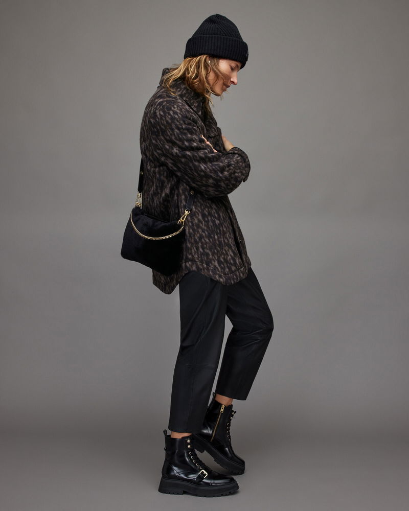 ALLSAINTS Jessa Leppo Jacket in Brown | endource