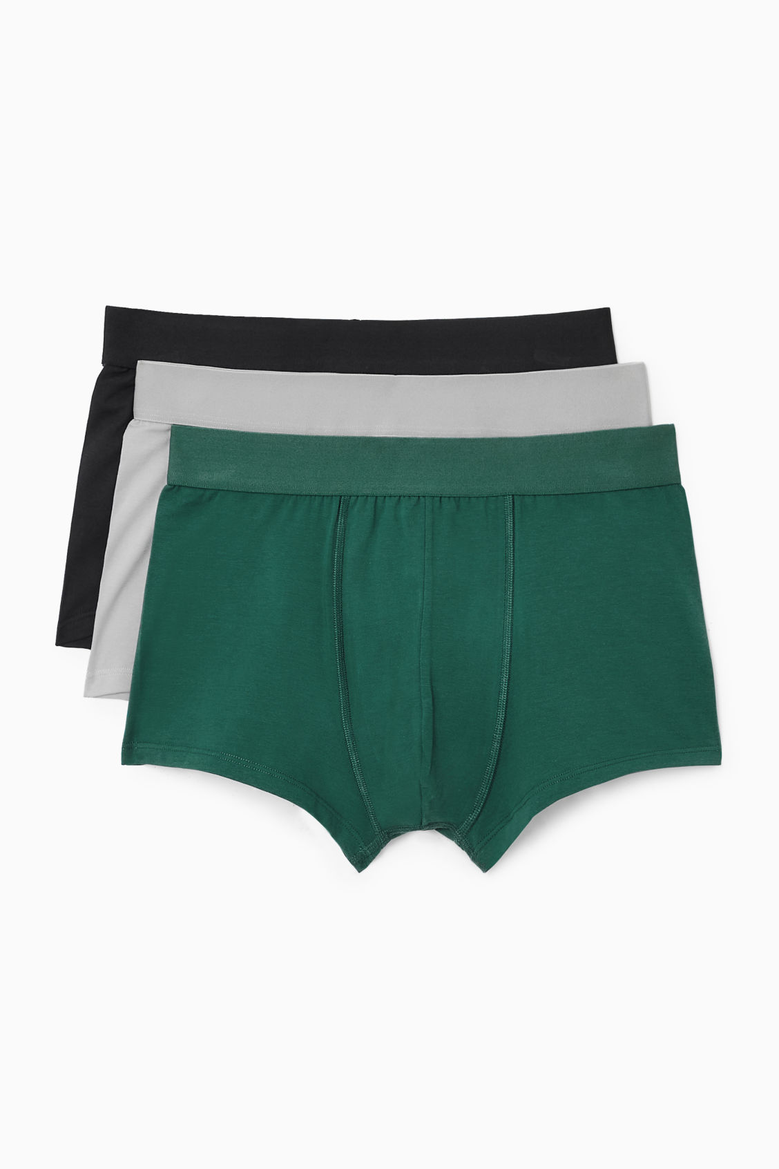 COS 3-Pack Jersey Boxer Briefs in NAVY / GREEN / GREY | Endource