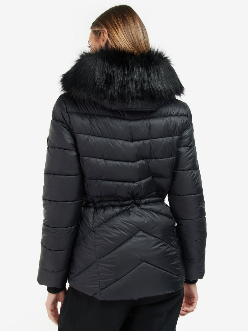 BARBOUR Island Quilted Jacket in Black | Endource