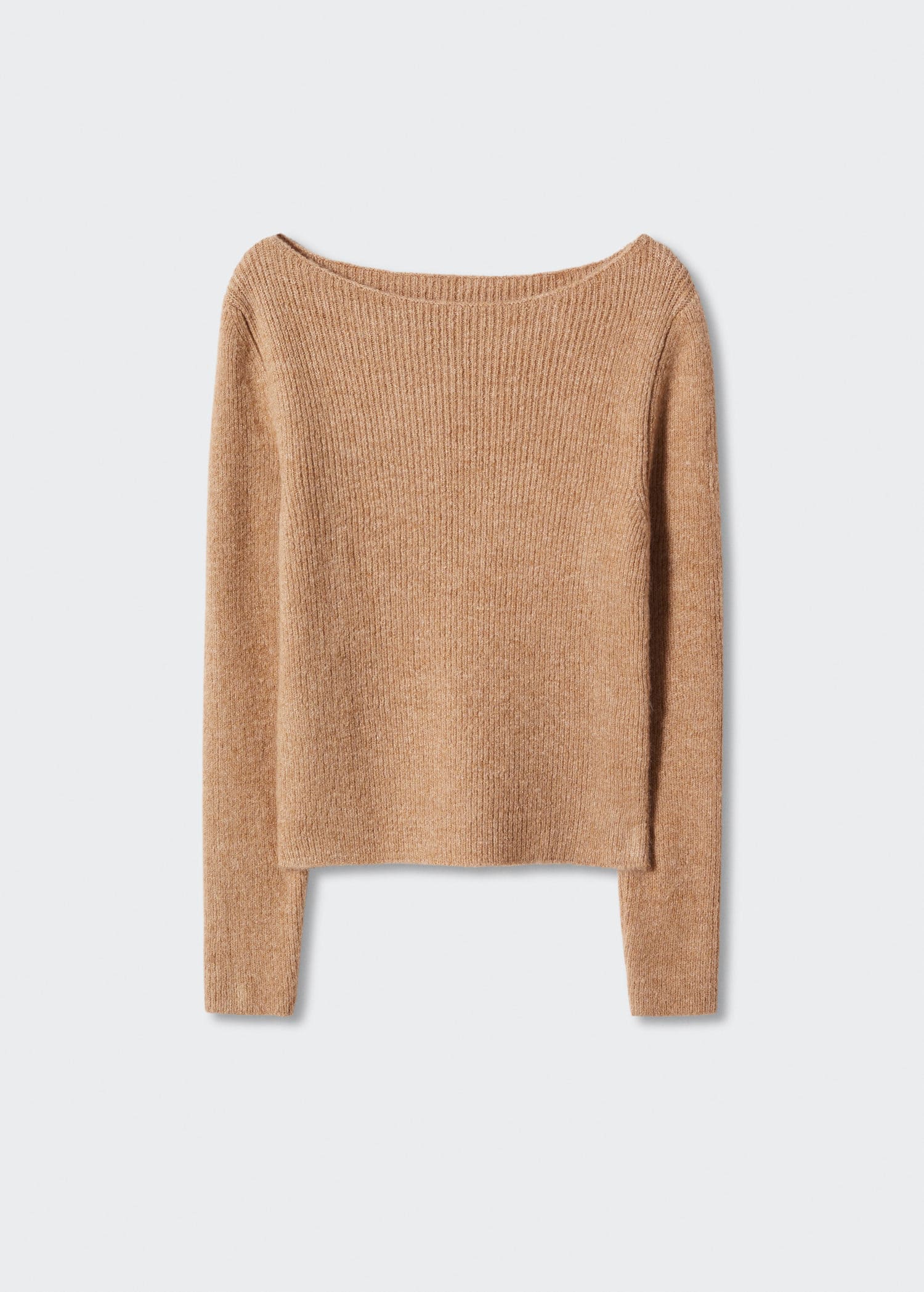 MANGO Boat Neck Ribbed Sweater | endource