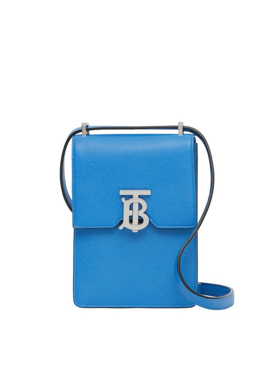 BURBERRY Check Print Leather Robin Bag | Endource