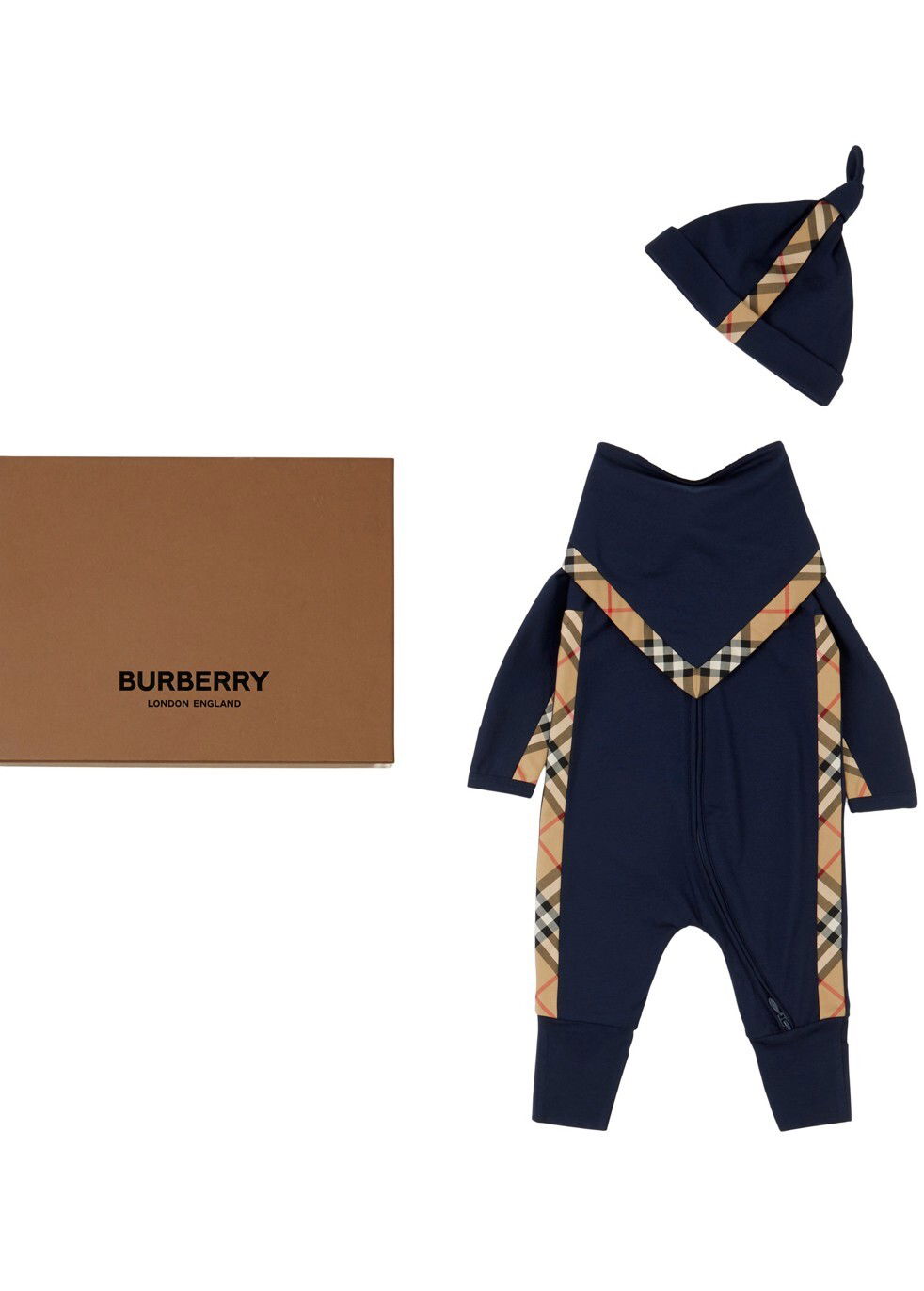 BURBERRY Cotton Blend Three-Piece Baby Gift Set | endource
