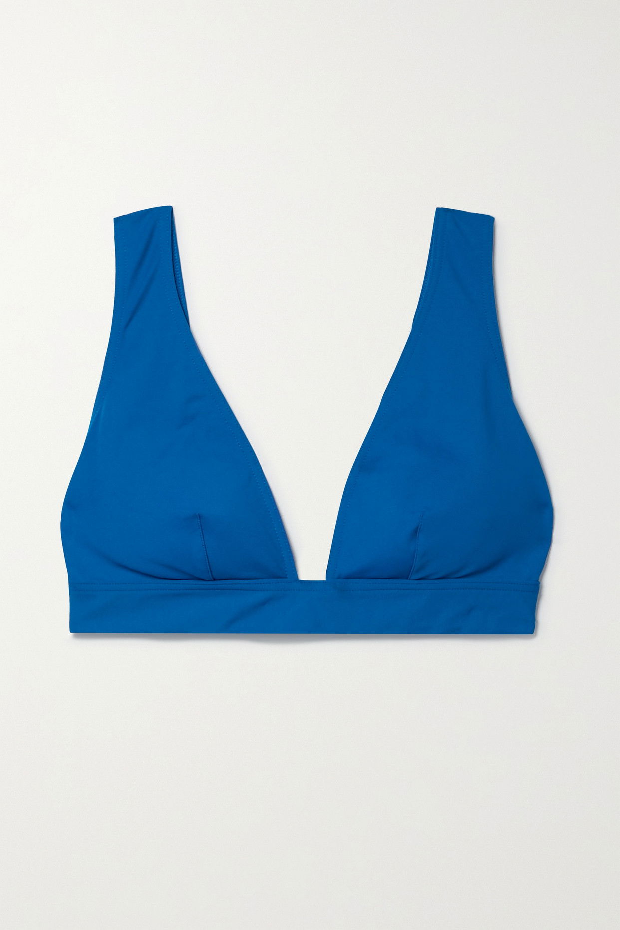 ERES Les Essentiels Chrome Triangle Bikini Top in Blue | Endource