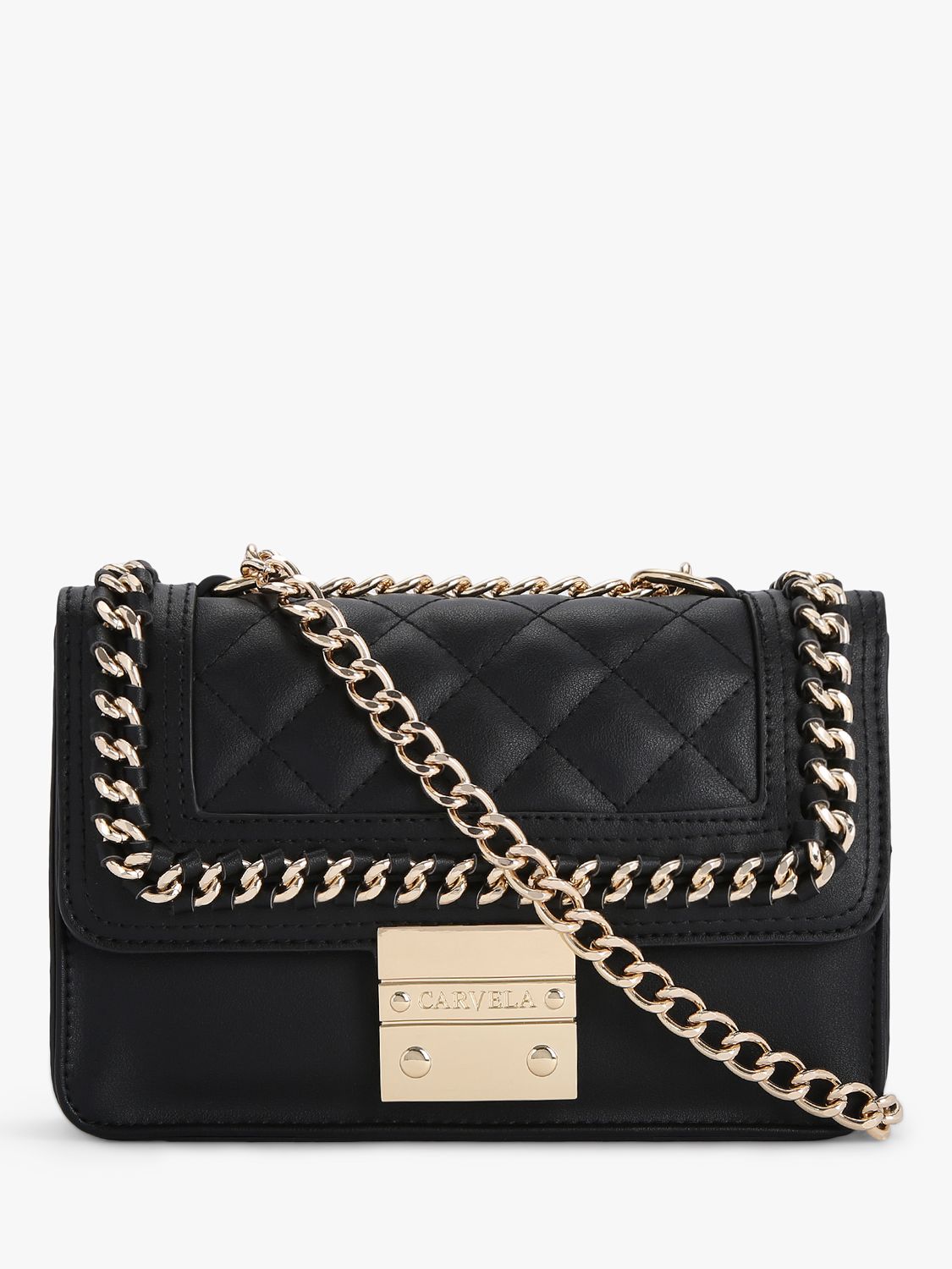 CARVELA Mini Bailey Chain Detail Cross Body Bag | endource