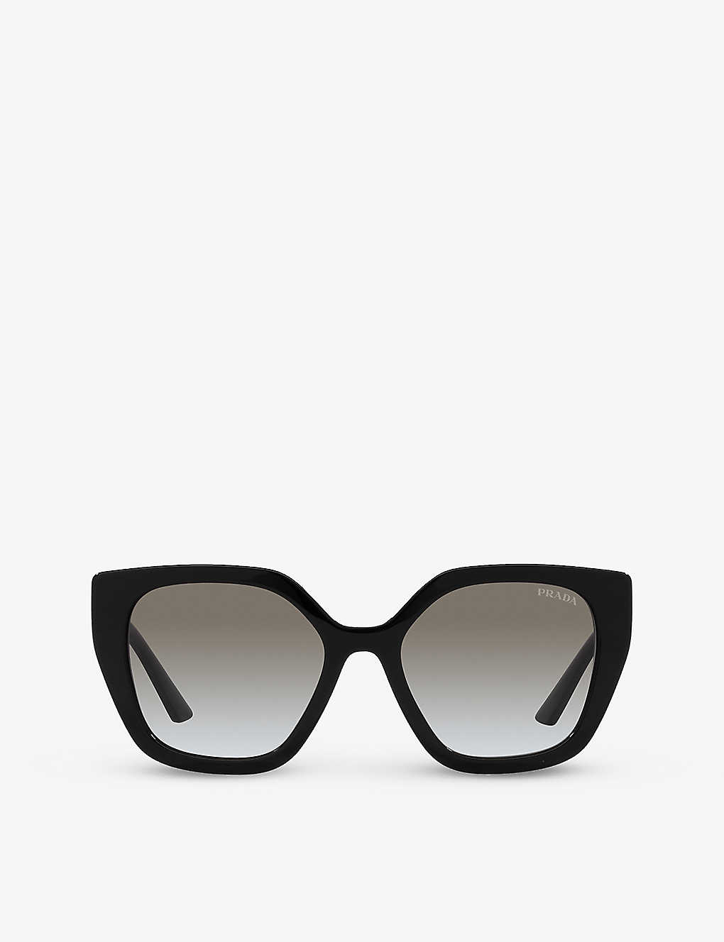 PRADA PR 24XS Rectangle-Frame Acetate Sunglasses in BLACK | endource
