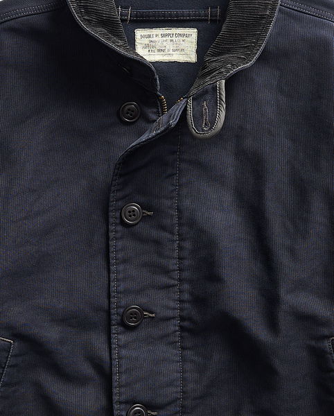 RALPH LAUREN RRL Jungle Cloth Deck Jacket in Blue | endource