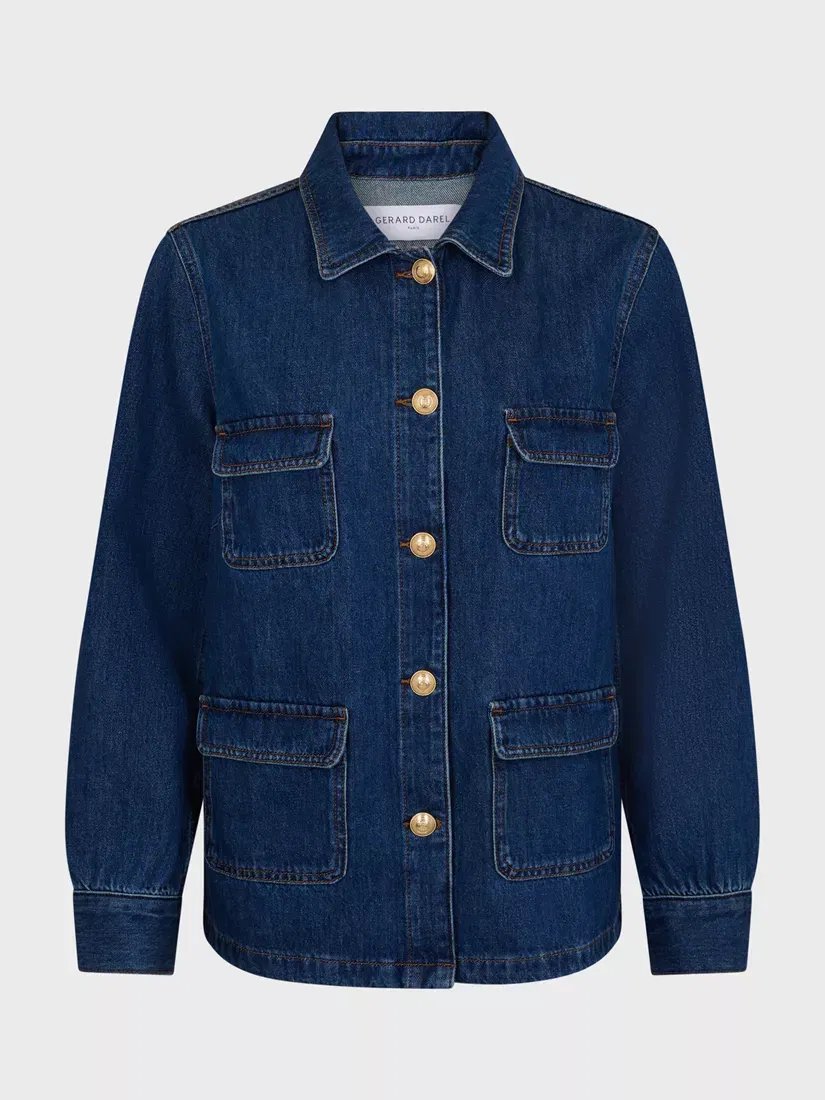 Gerard Darel Nahil Denim Jacket in White | endource