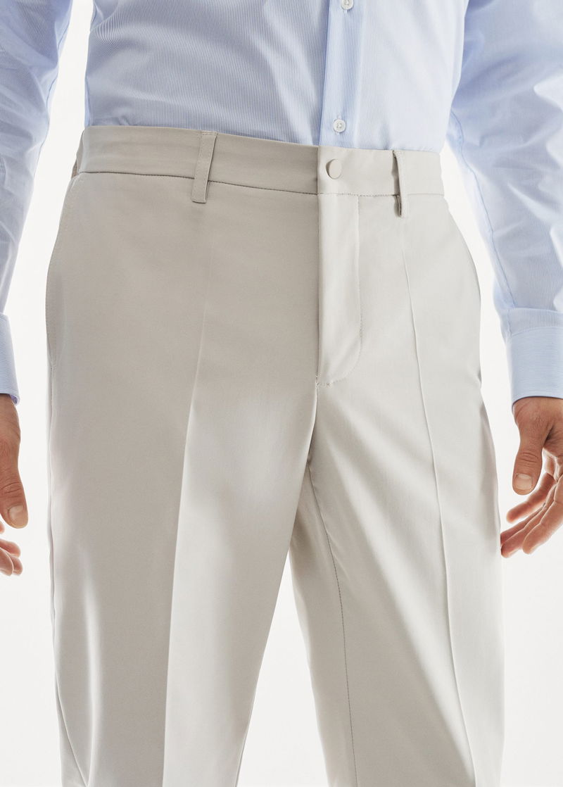 MANGO Slim-Fit Technical Suit Trousers | Endource