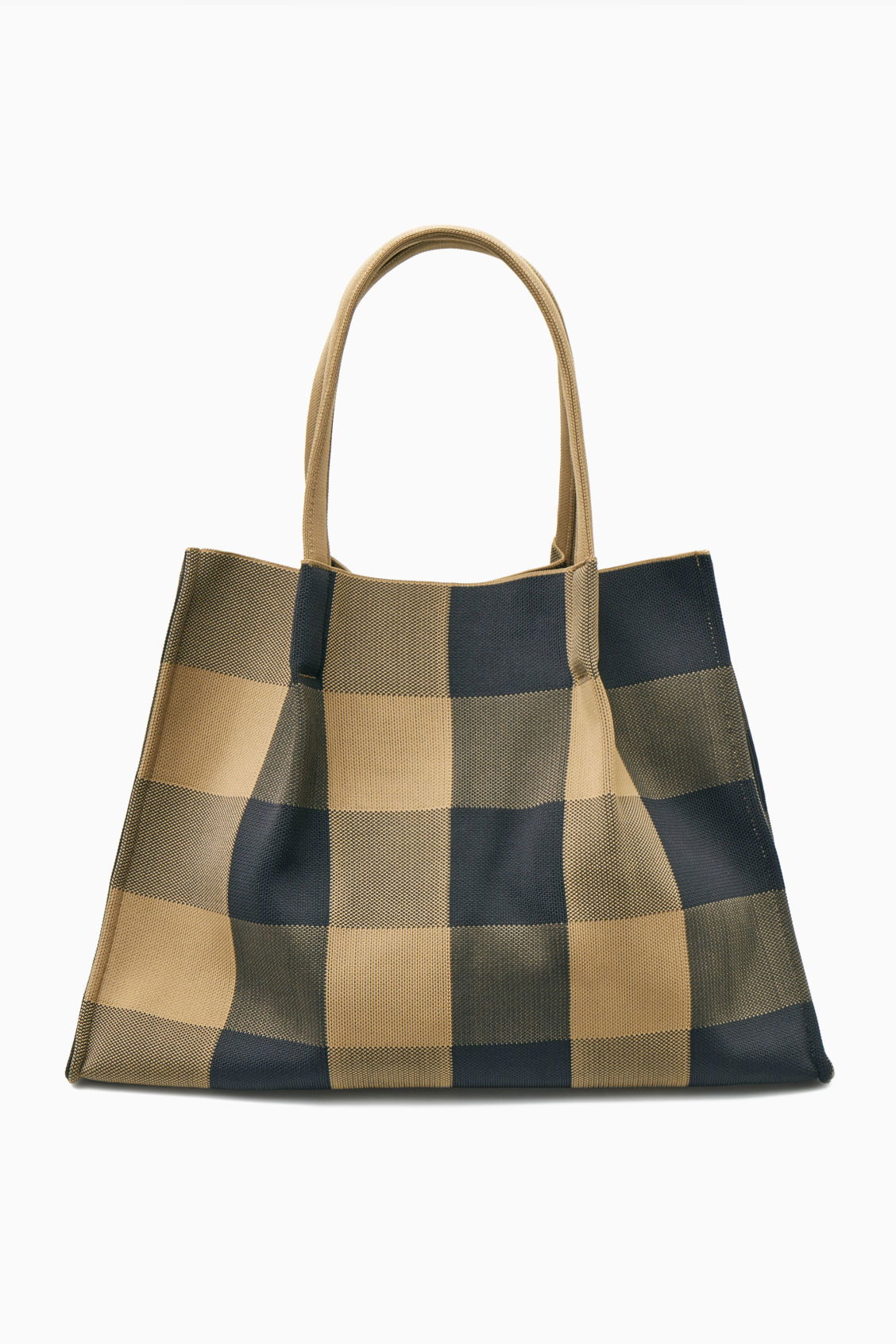 COS Checked Shopper in BEIGE / CHECK | endource