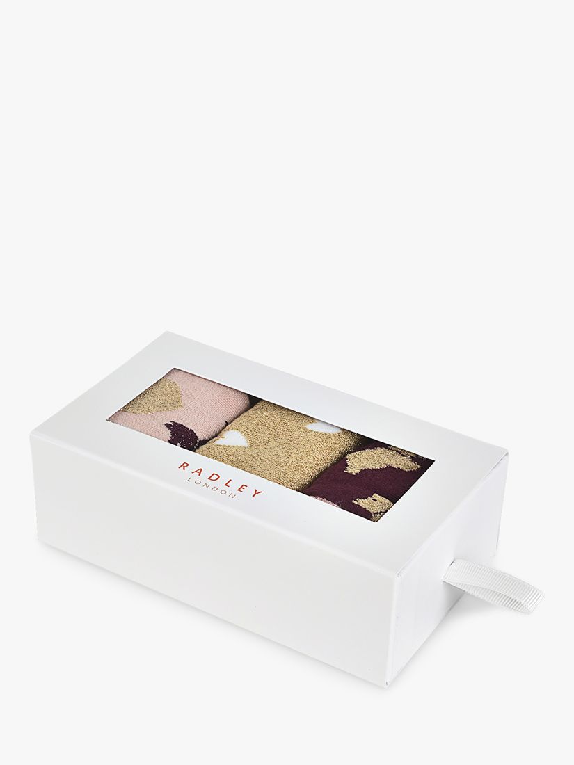 RADLEY Sock Gift Box, Pack of 3 in Multi | endource