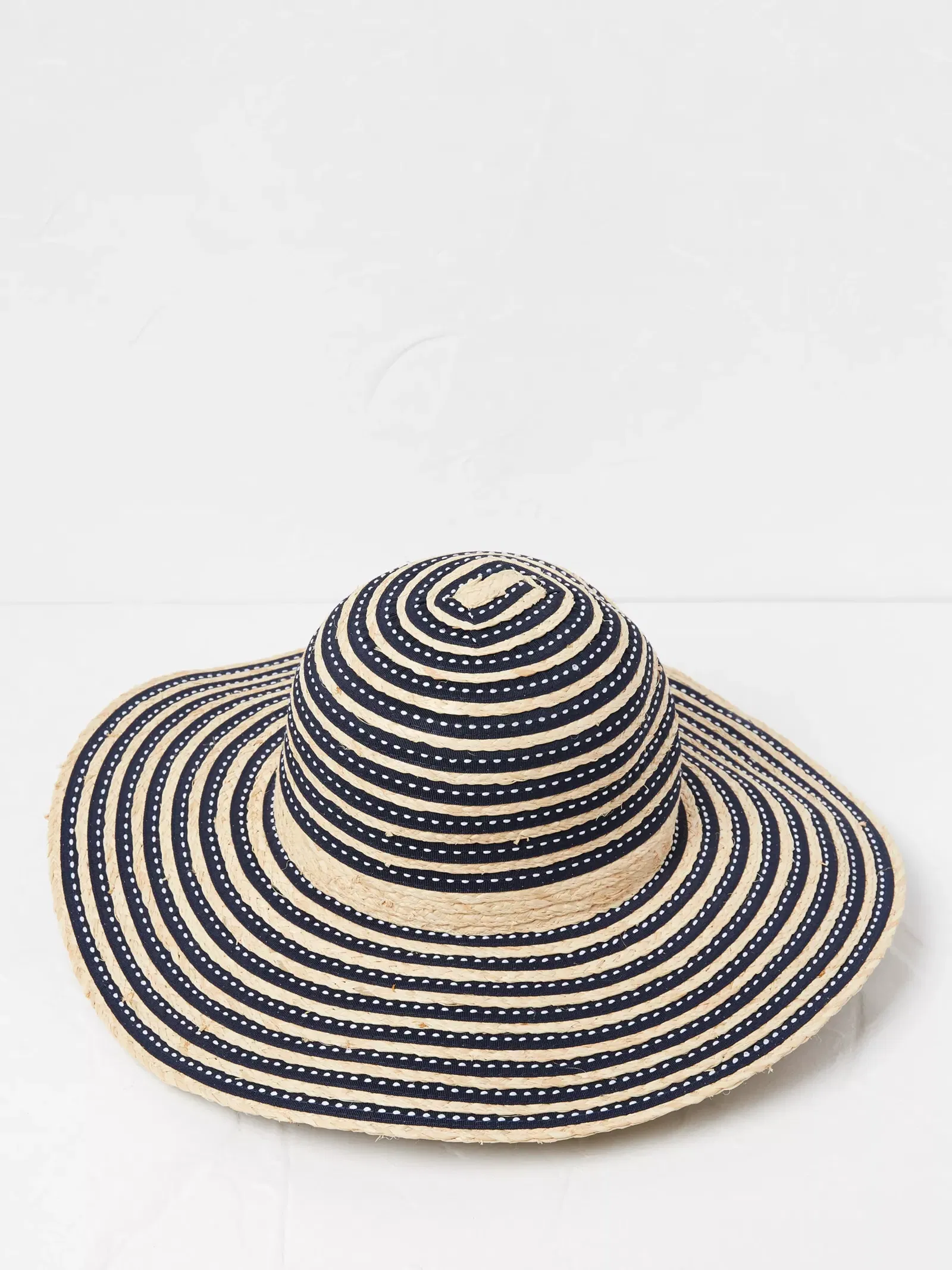 FATFACE Ribbon Floppy Sun Hat in Natural | endource
