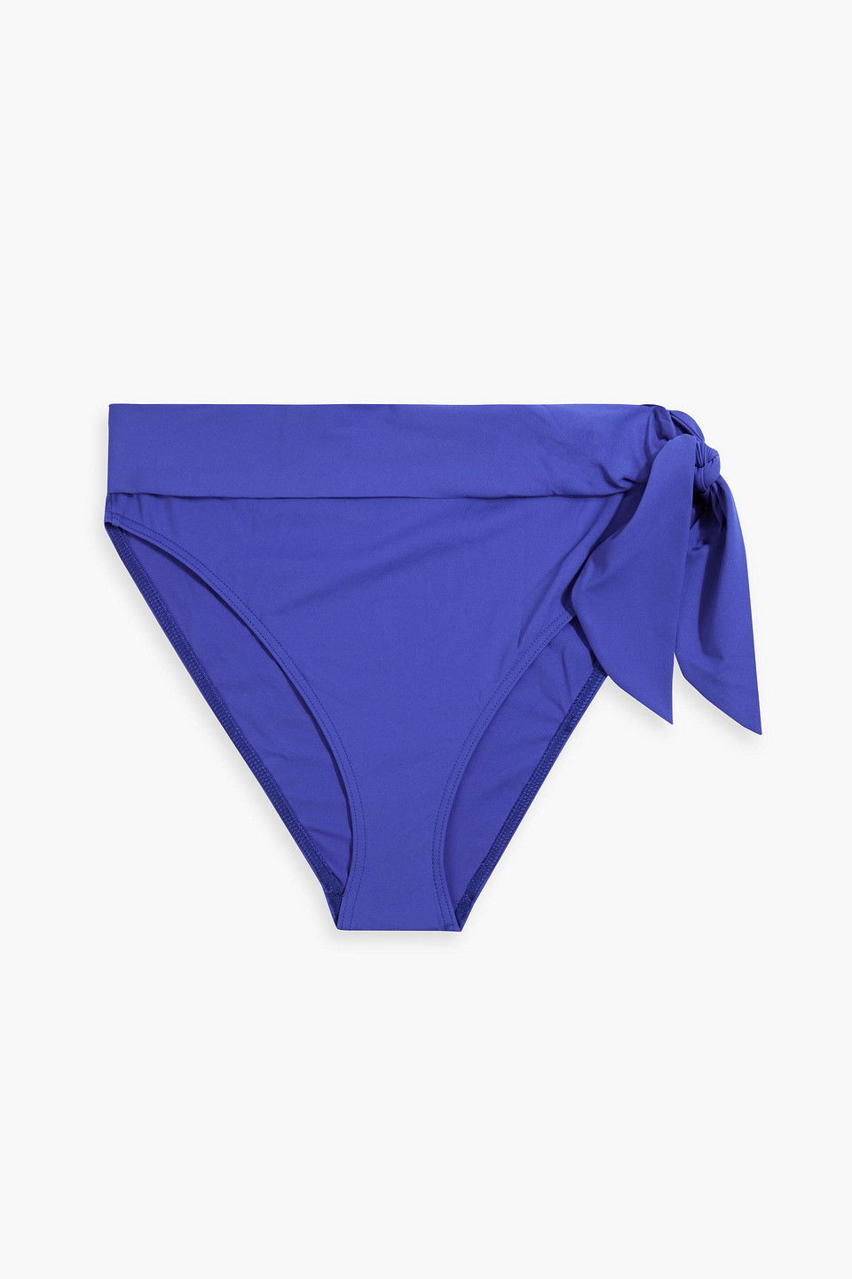 ZIMMERMANN Knotted High-Rise Bikini Briefs in Blue | Endource