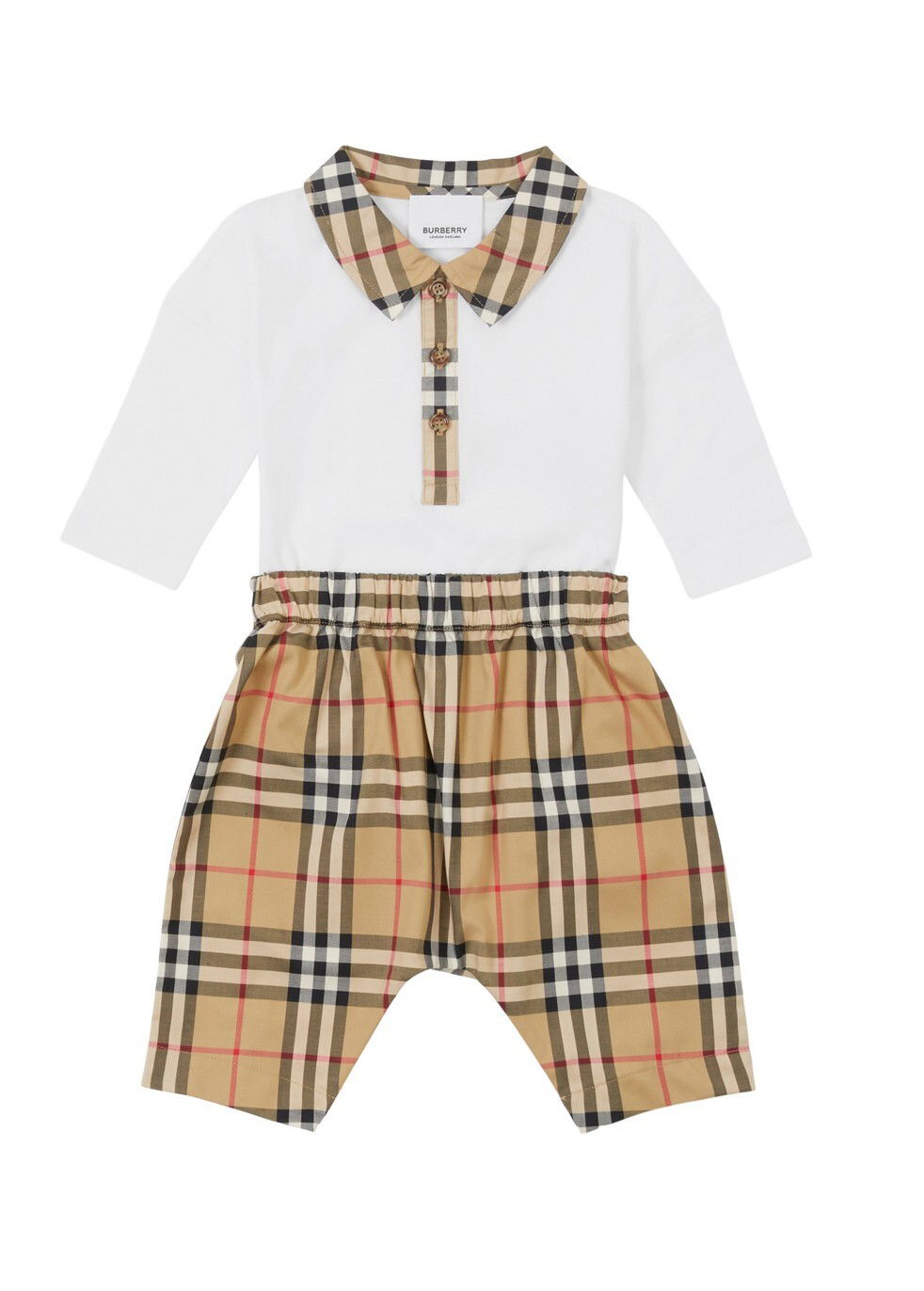 BURBERRY Check Three-Piece Baby Gift Set | endource