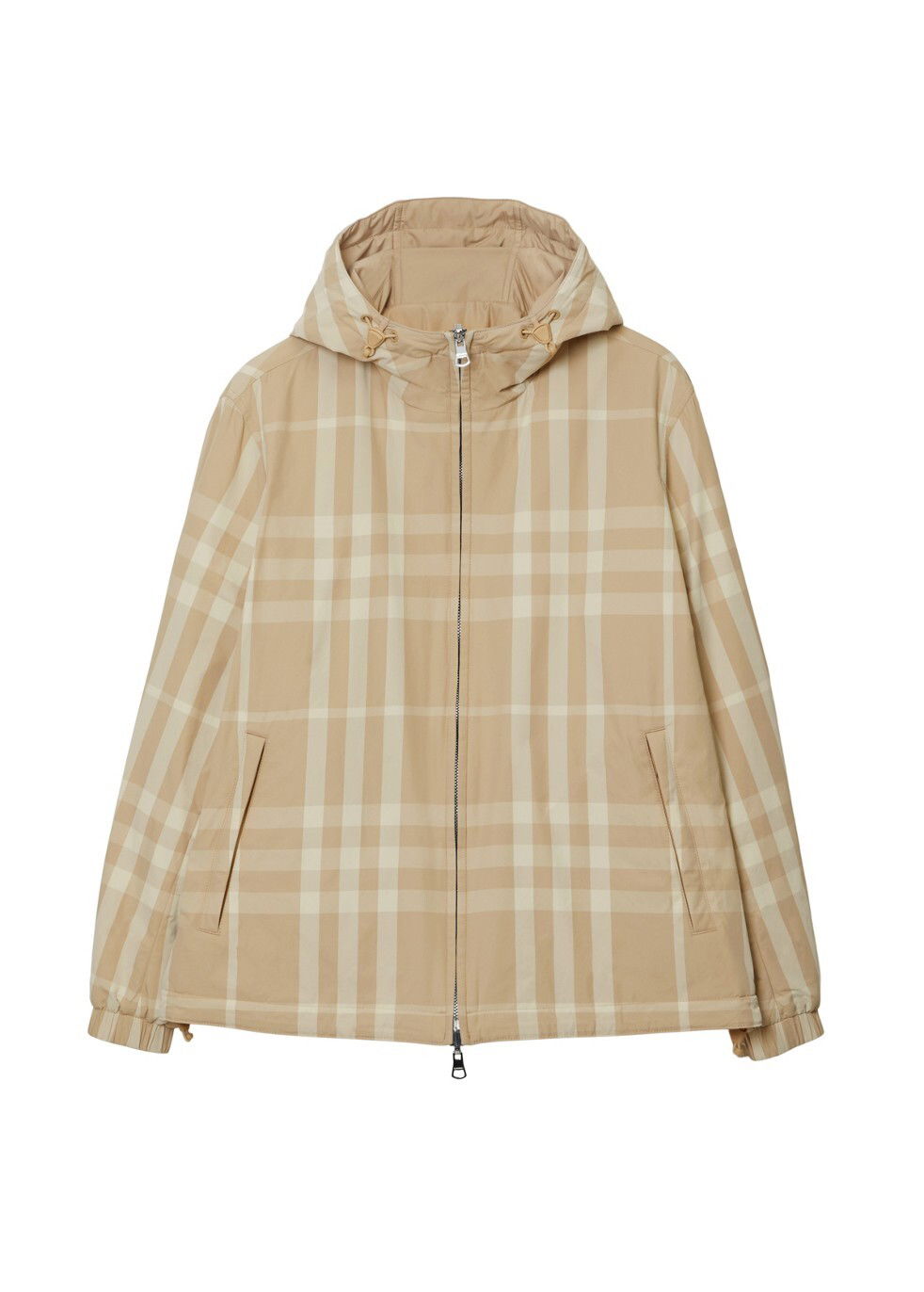 BURBERRY Reversible Check Nylon Hooded Jacket | endource