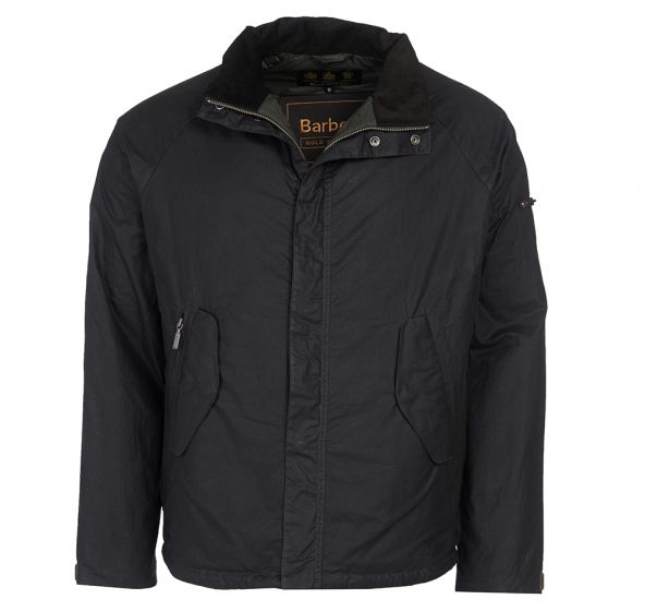 BARBOUR Gold Standard Supa-Transporter Waxed Cotton Jacket in Black ...