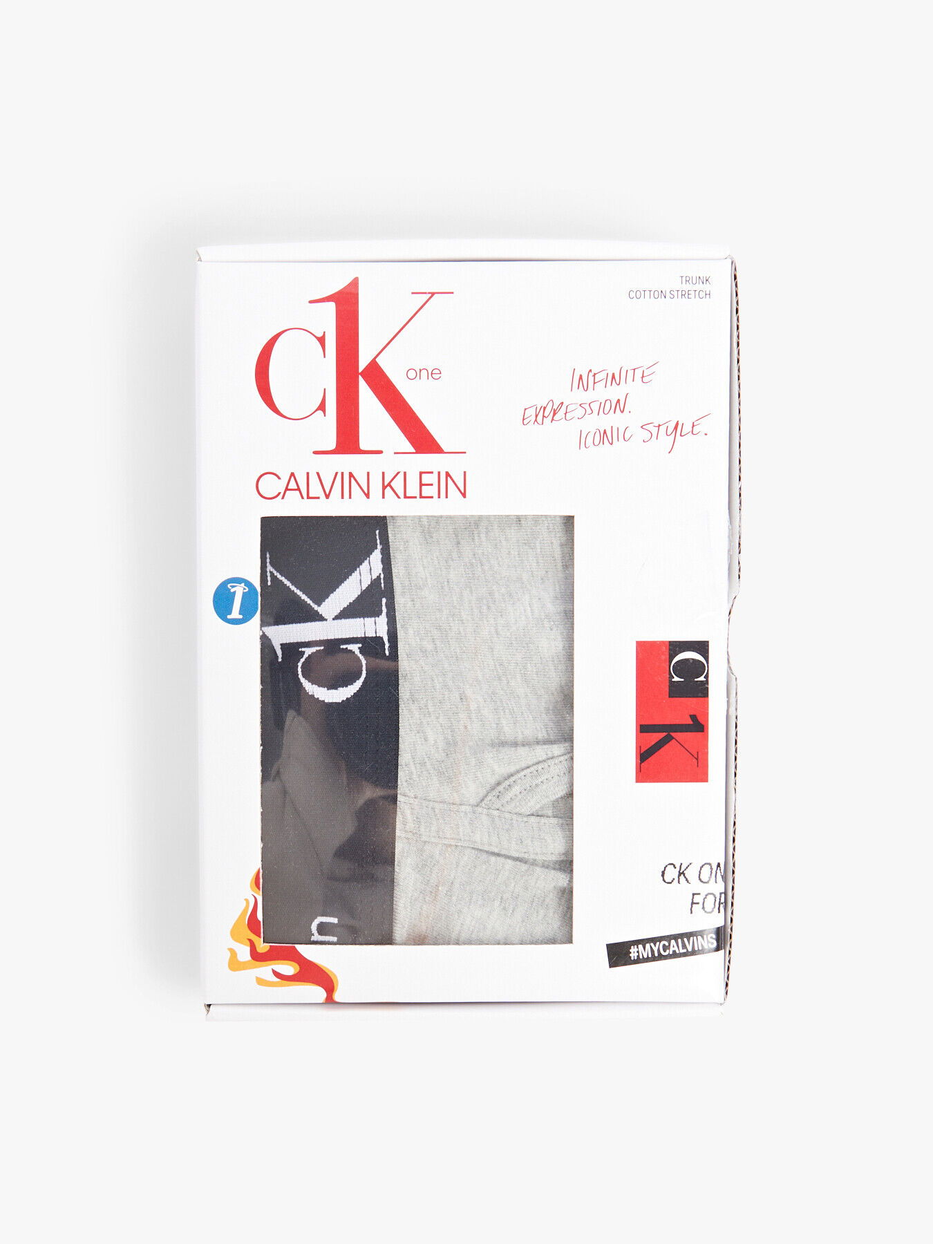 CALVIN KLEIN Ck One Logo Trunk in Grey | endource
