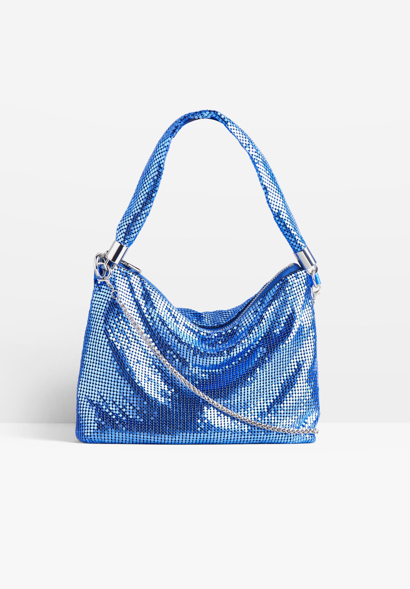 HUSH Alba Bag in Metallic Blue | endource