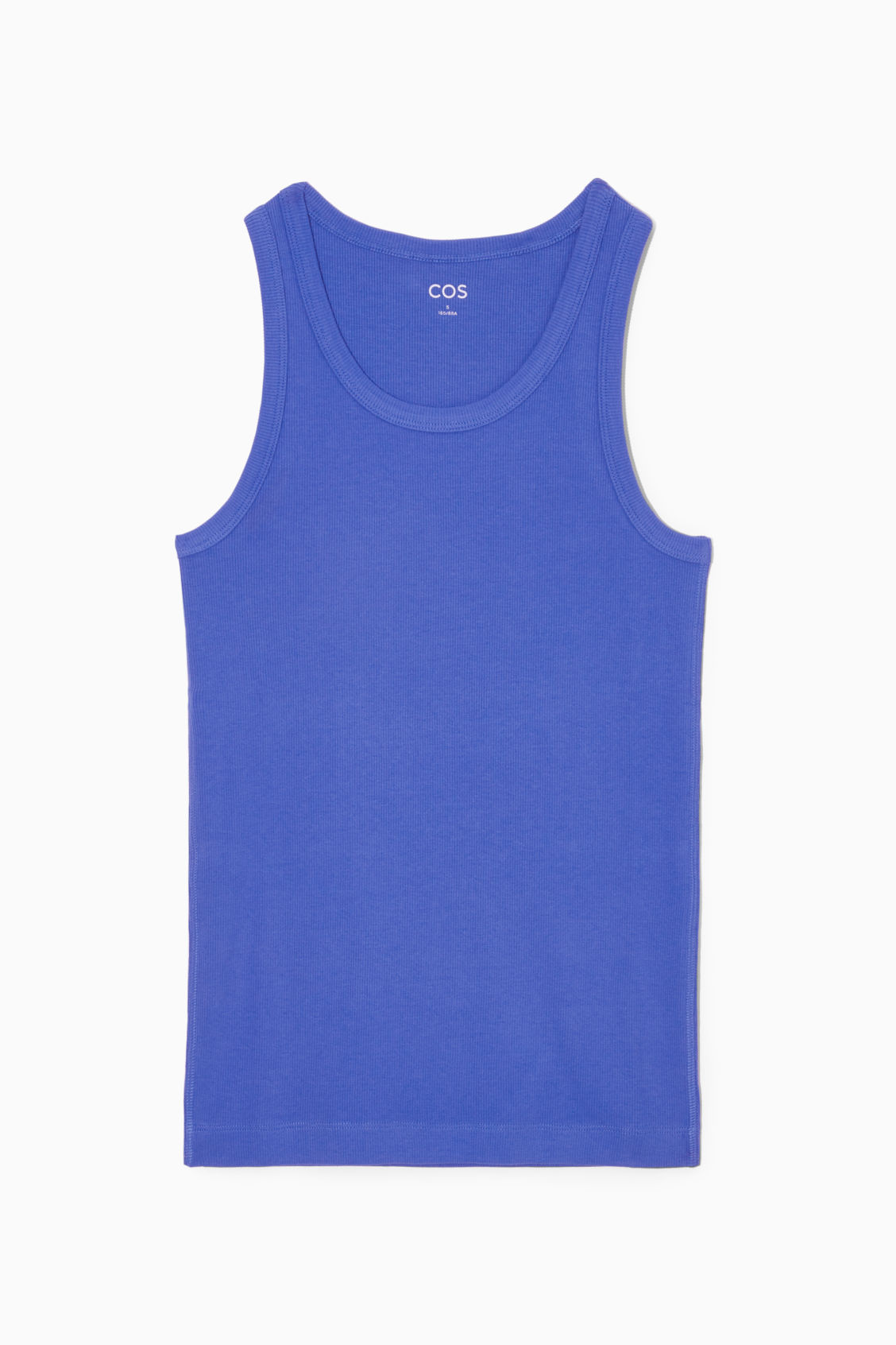 COS Ribbed Tank Top in BLUE | endource