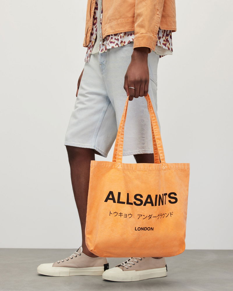 ALLSAINTS Underground Acid Tote Bag in SICILIA ORANGE/BLK | endource