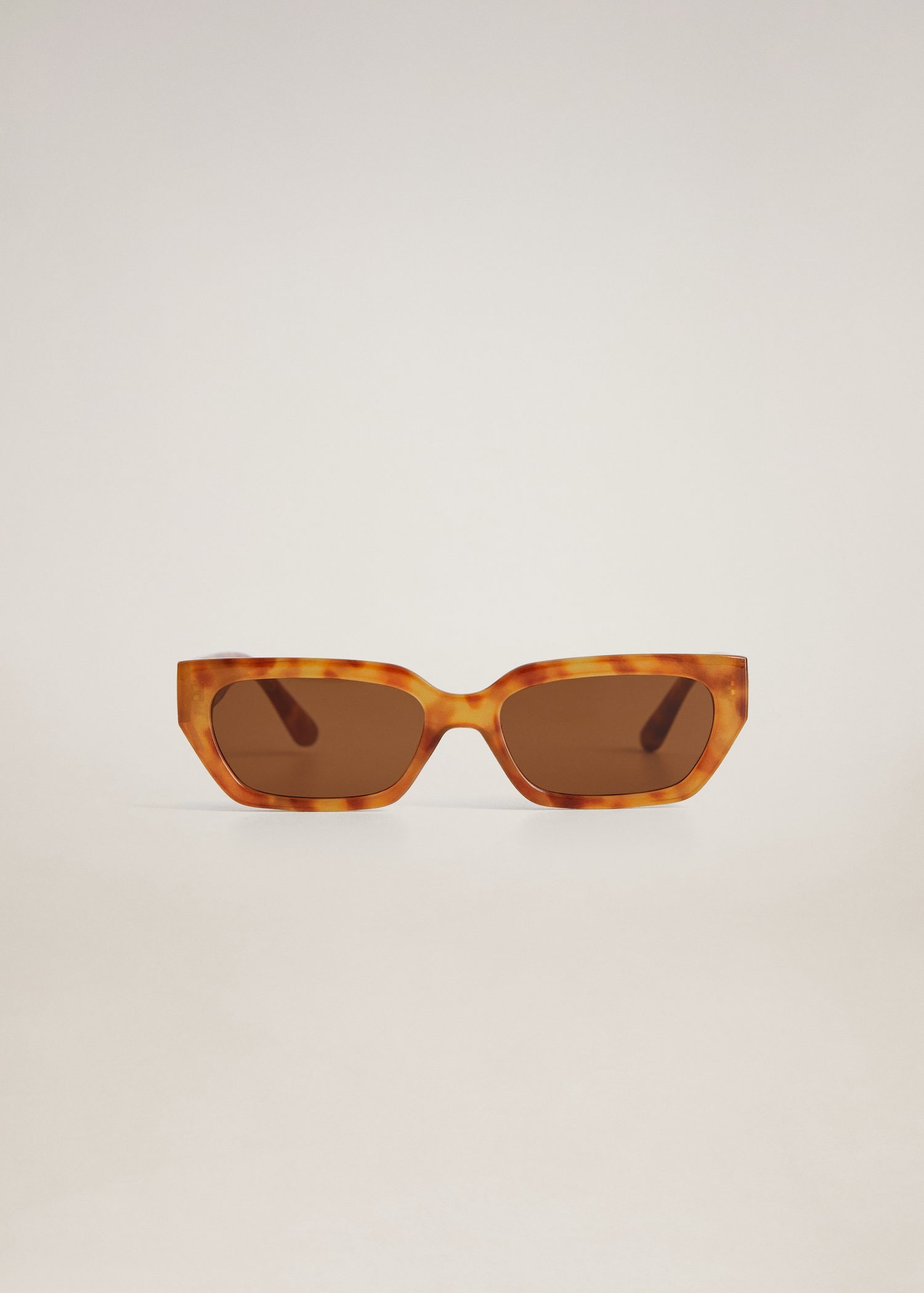 MANGO Retro Style Sunglasses in Chocolate | endource