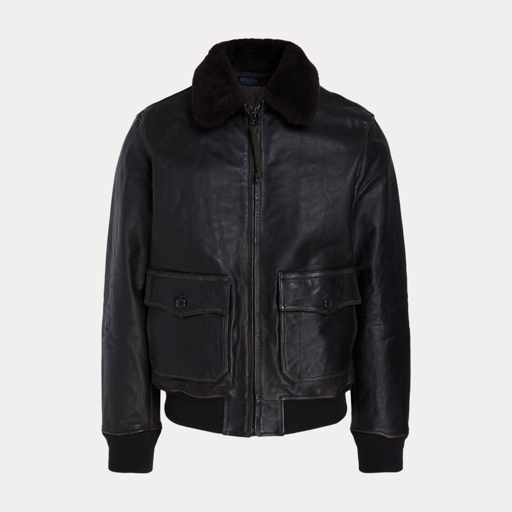 POLO RALPH LAUREN The Iconic Bomber Jacket in Brown | Endource