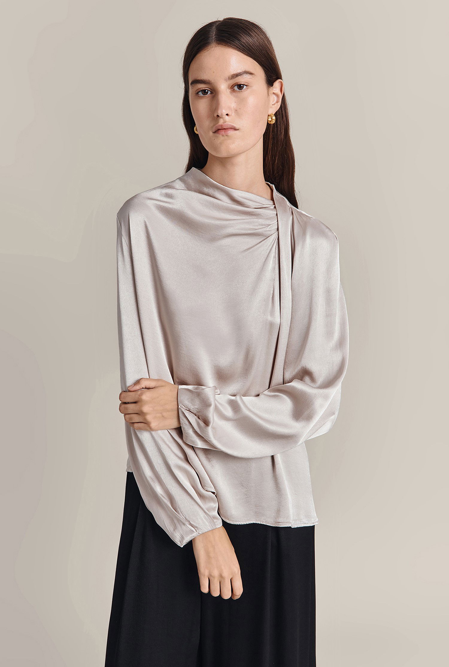 GHOST Sienna Satin Blouse | endource