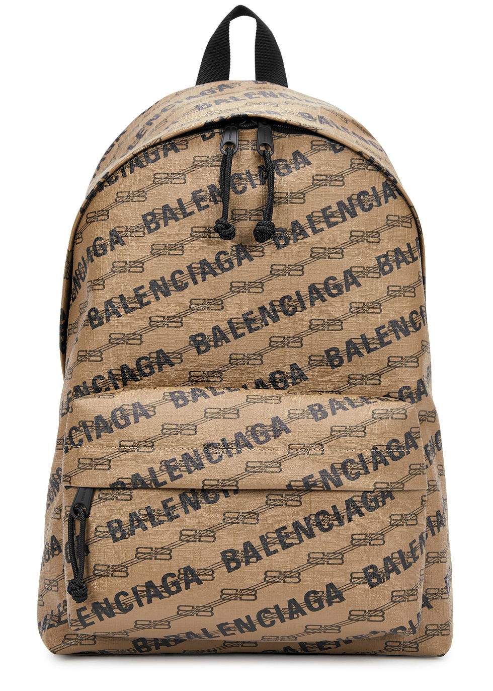 BALENCIAGA Monogrammed Coated Canvas Backpack | endource