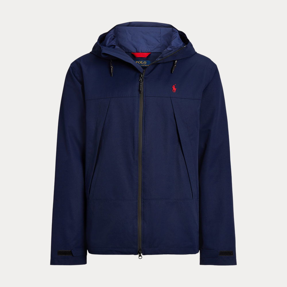 POLO RALPH LAUREN Water-Resistant Hooded Jacket in Black | endource