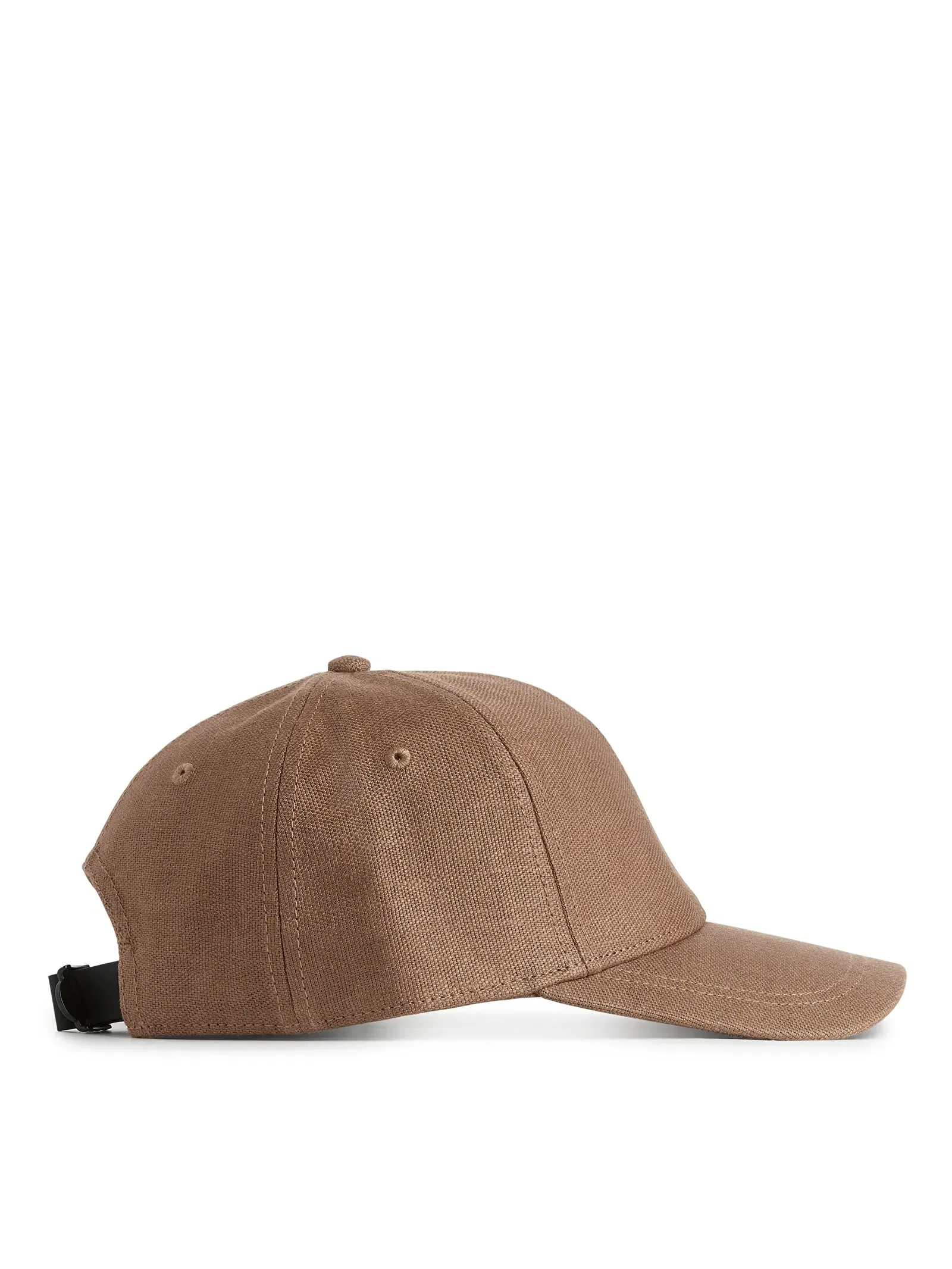 ARKET Linen Cap in Dark Beige | endource