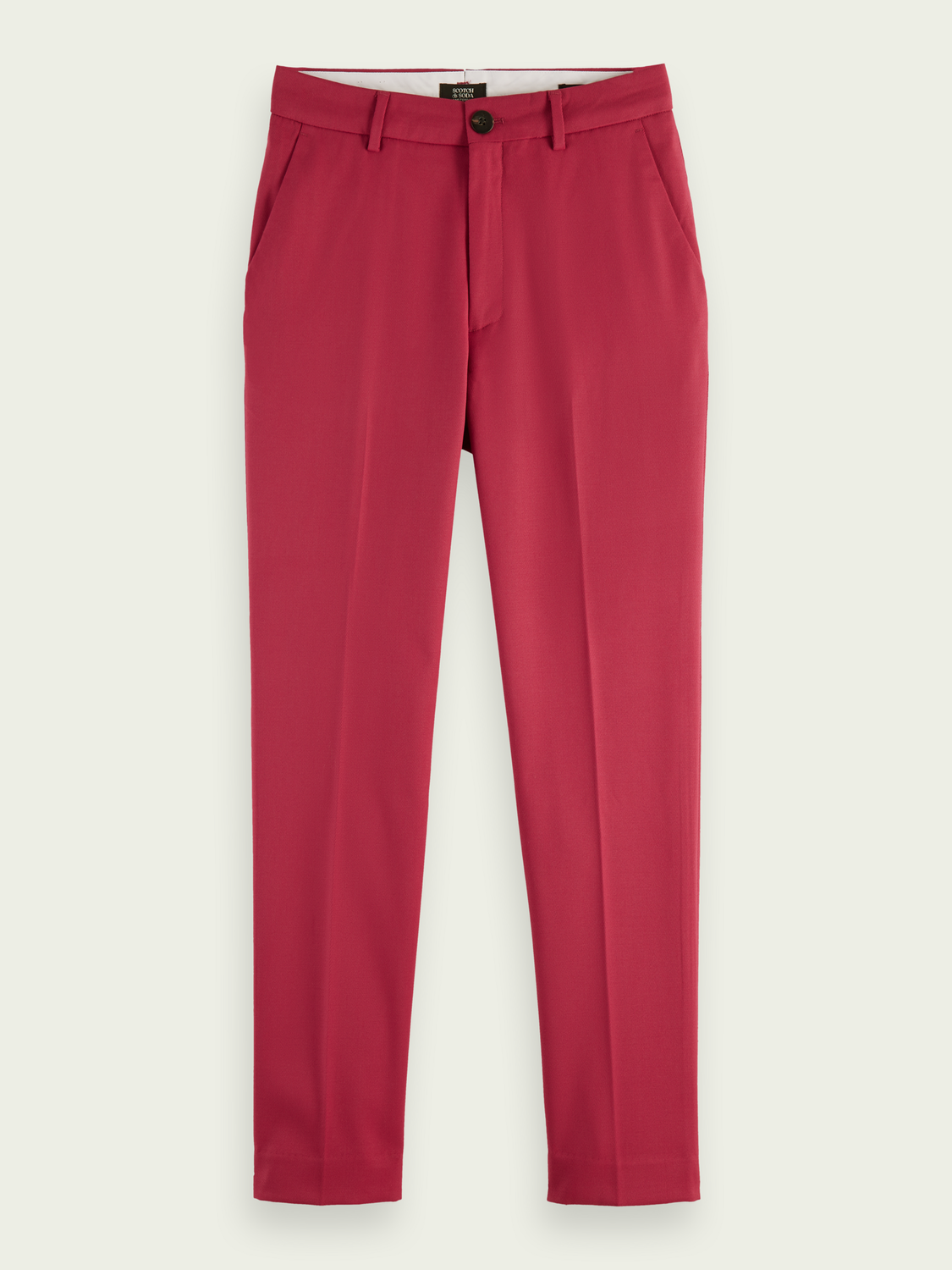 SCOTCH & SODA Lowry Slim Fit Trousers in Cherry Pie | endource