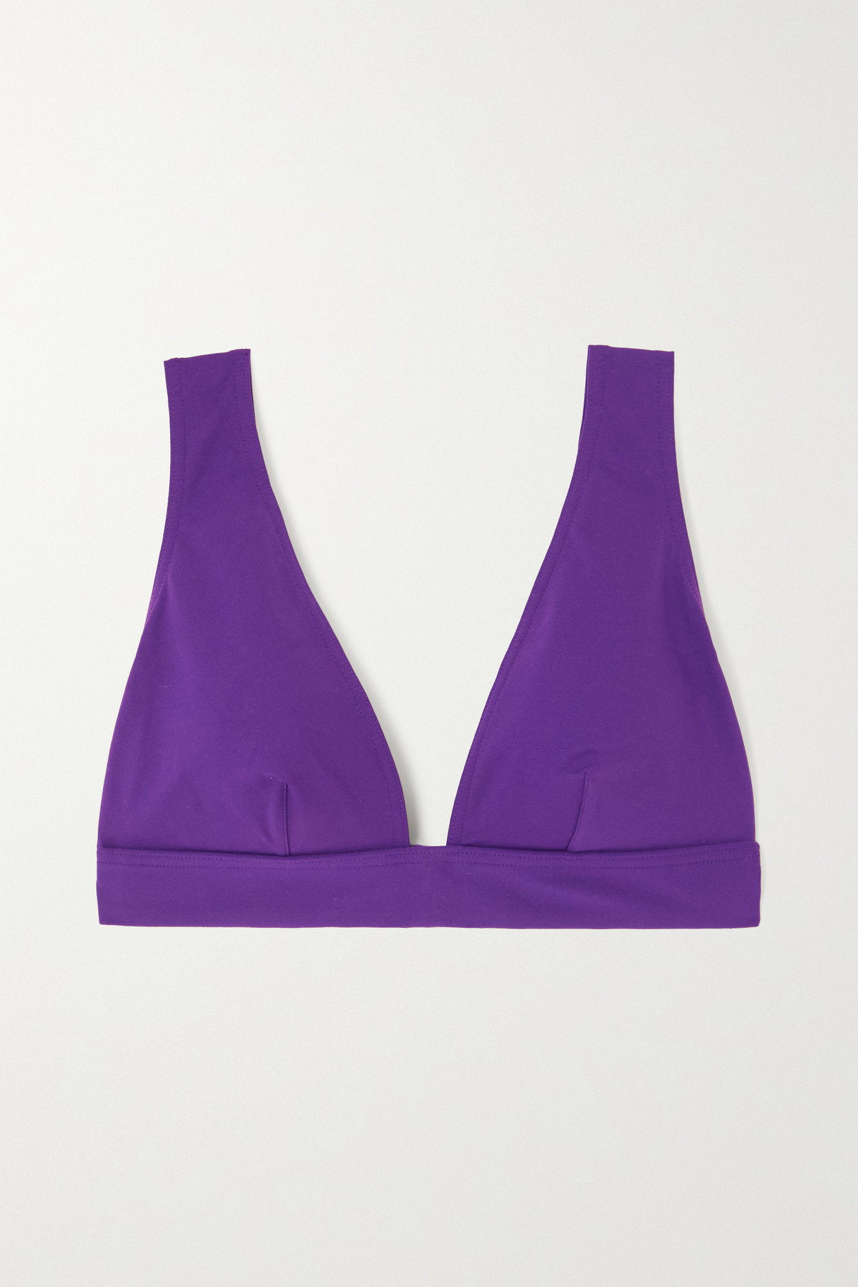 ERES Les Essentiels Chrome Triangle Bikini Top in Purple | endource