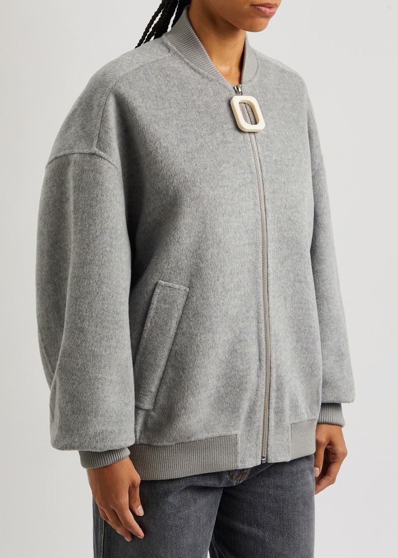 JW ANDERSON Oversized Wool Bomber Jacket | Endource