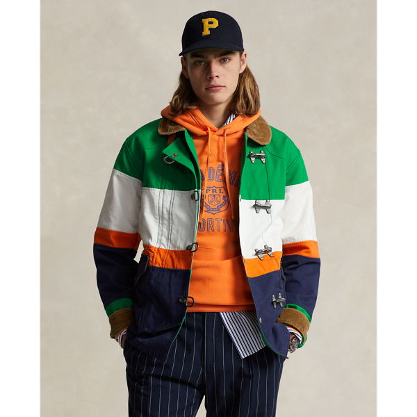 POLO RALPH LAUREN Colour-Blocked Canvas Jacket in Multi | Endource